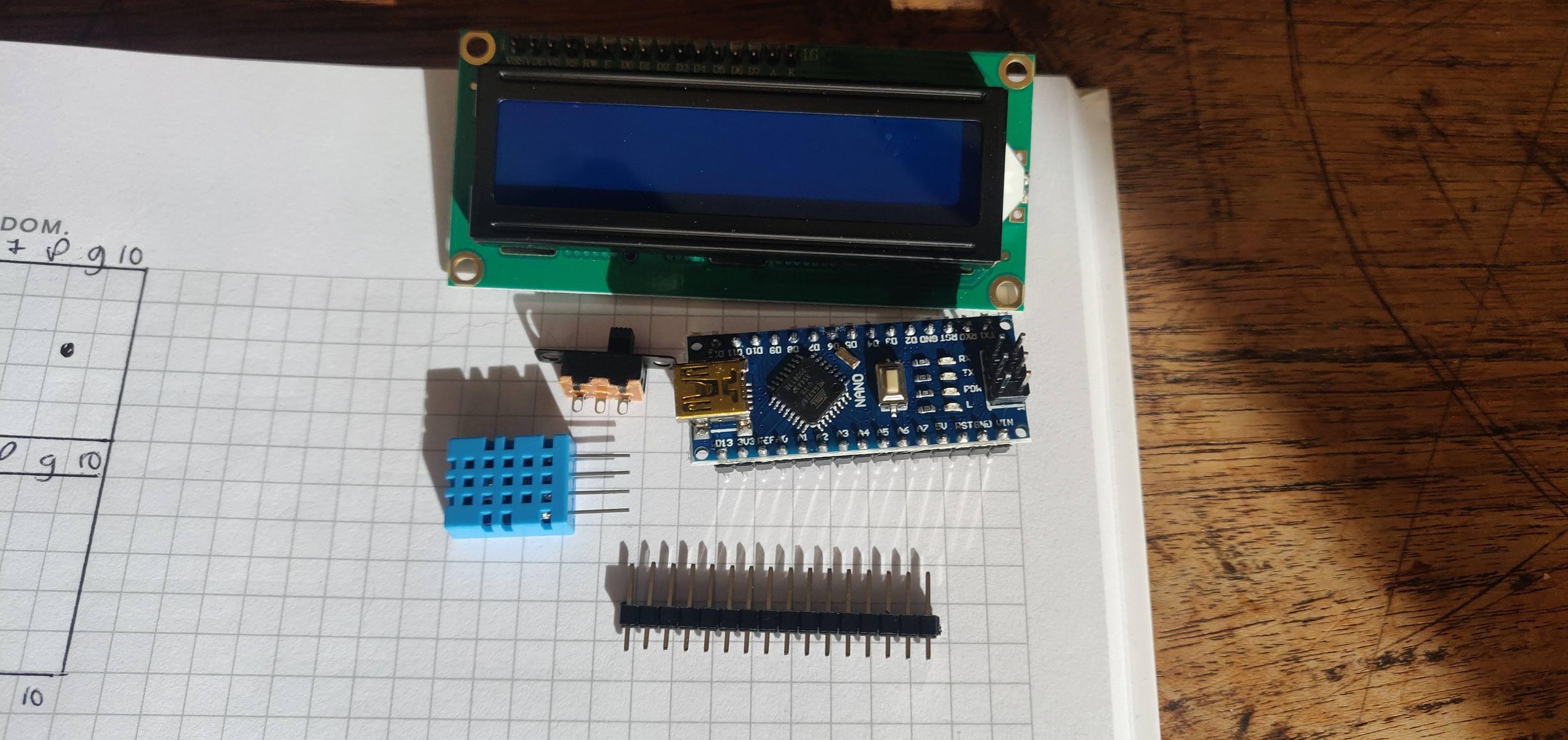 Arduino Nano Temperature and Humidity With DHT11 and an LCD : 3 Steps ...