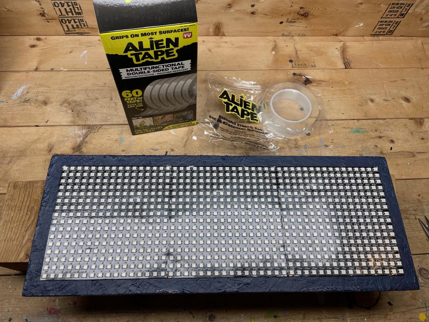 Arduino Uno Controlled 48x16 Color LED Array With Text and Animation ... Arduino Uno Controlled 48x16 Color LED Array With Text and Animation ...