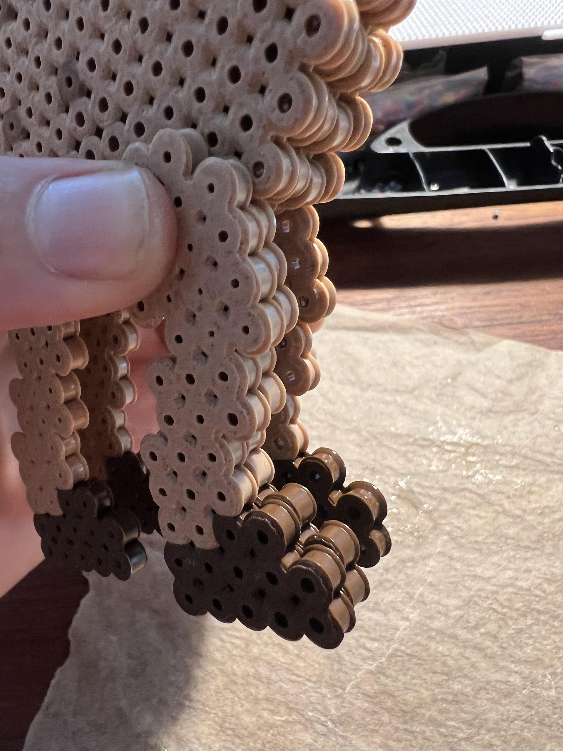 From 2d to 3d - How to Make 3D Dog With Hama Beads : 3 Steps ...