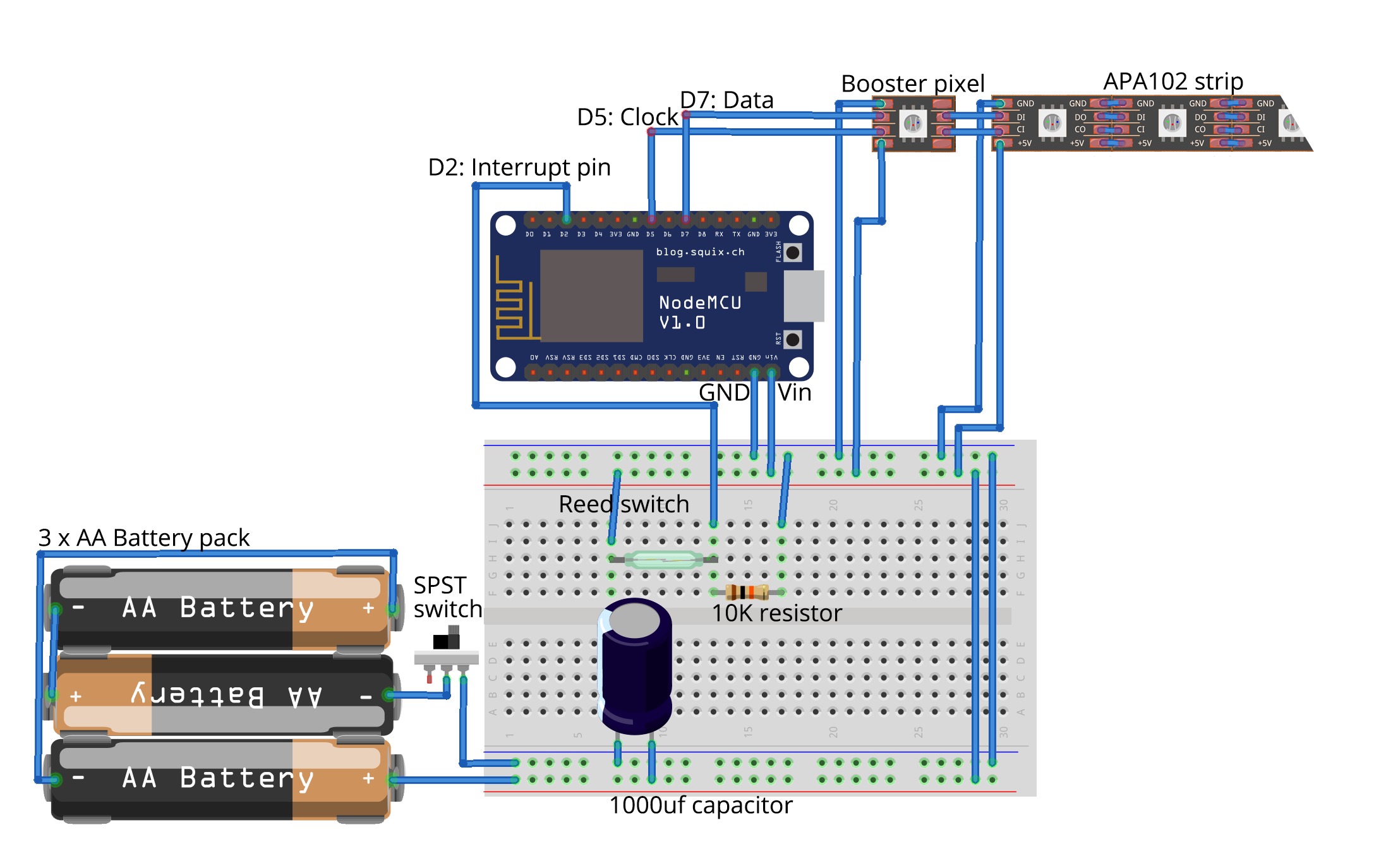 POV Bike Display - ESP8266 + APA102 : 7 Steps (with Pictures) - Instructables