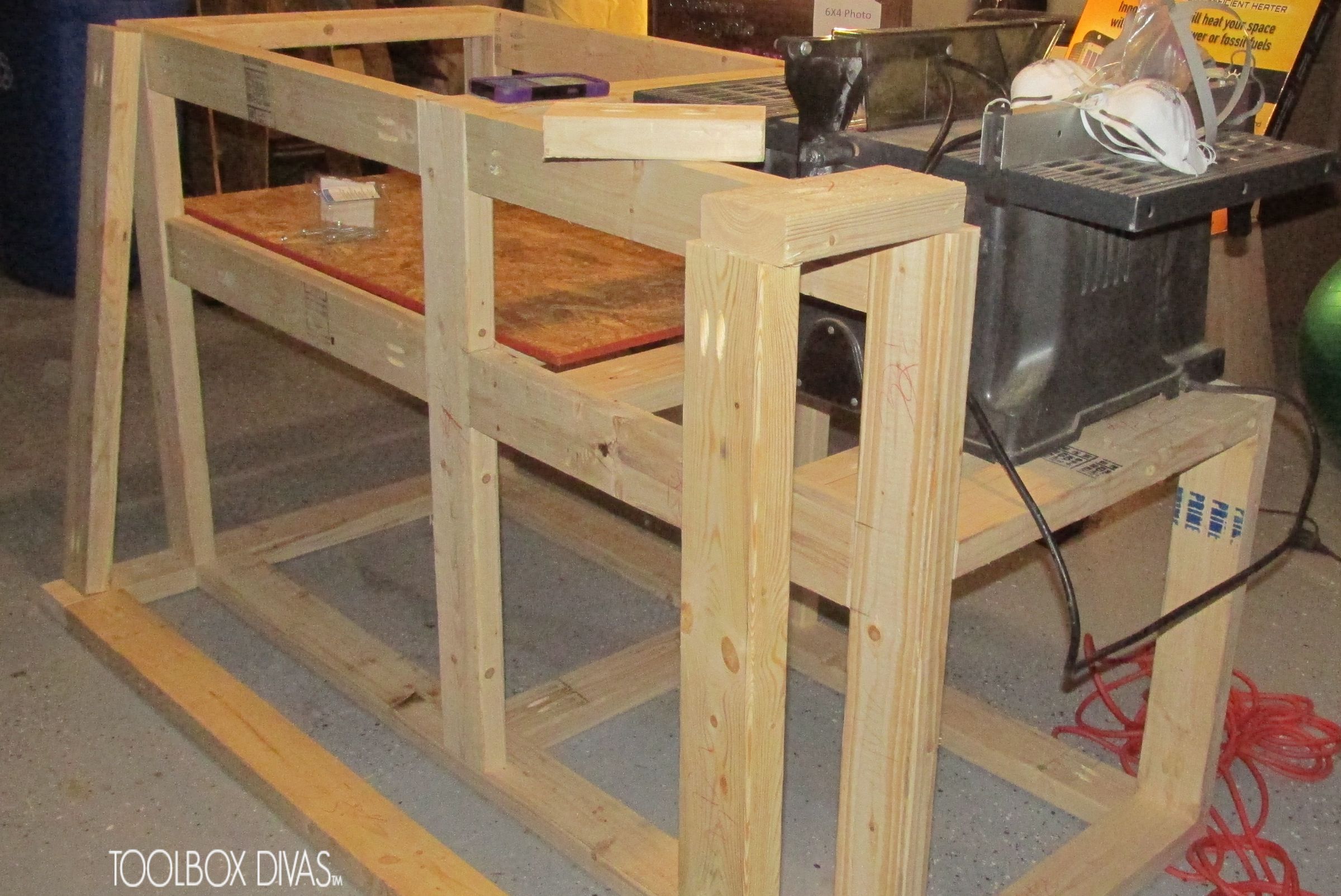 Table Saw Workbench With Wood Storage : 19 Steps (with Pictures ...