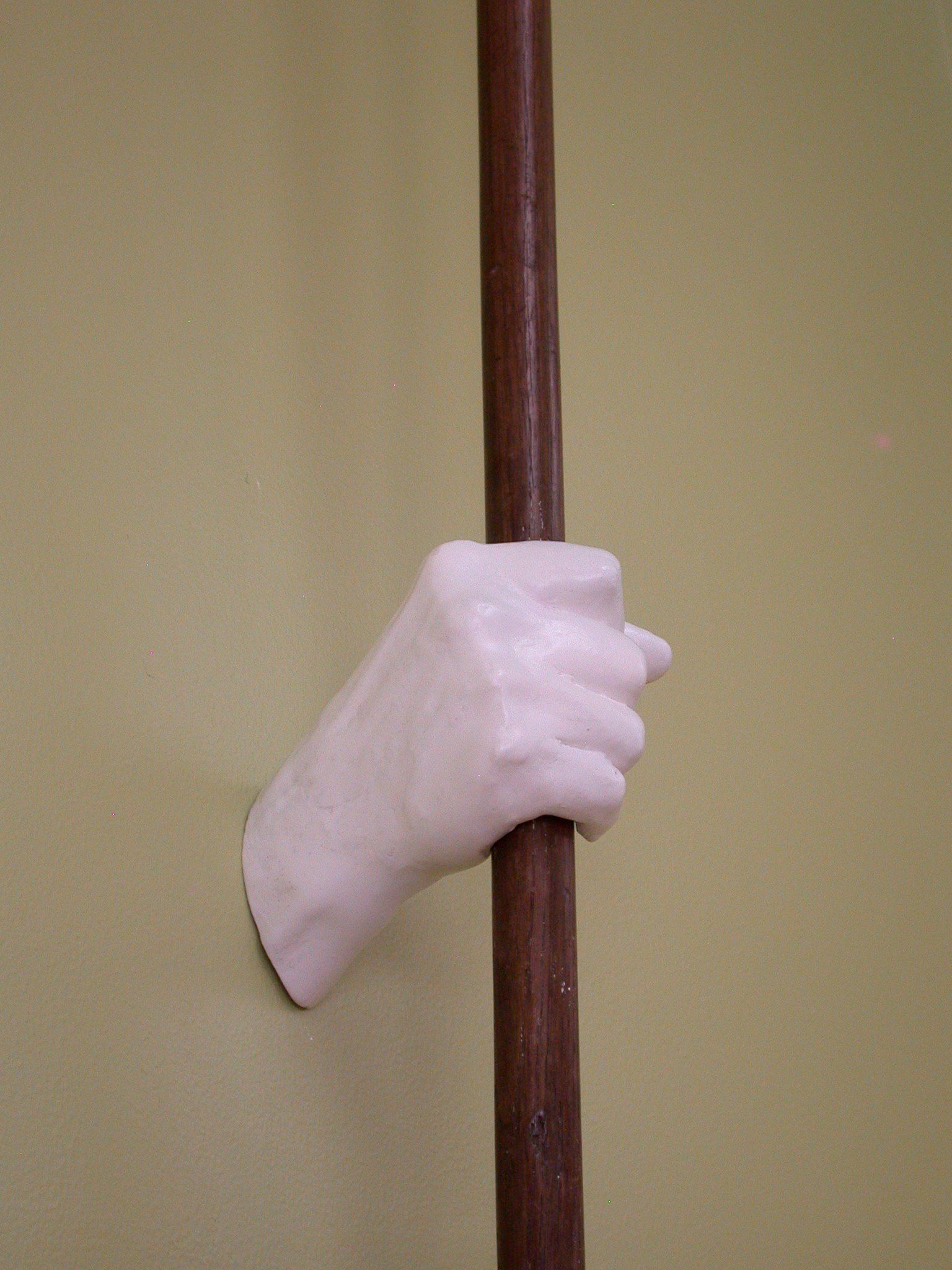 Cast Plaster Hand Mounted to Wall Holds Item for Display. : 5 Steps ...