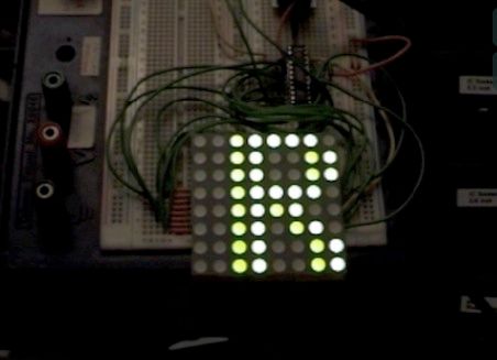 LED Matrix Test 1 Using an AS1107 IC - Instructables