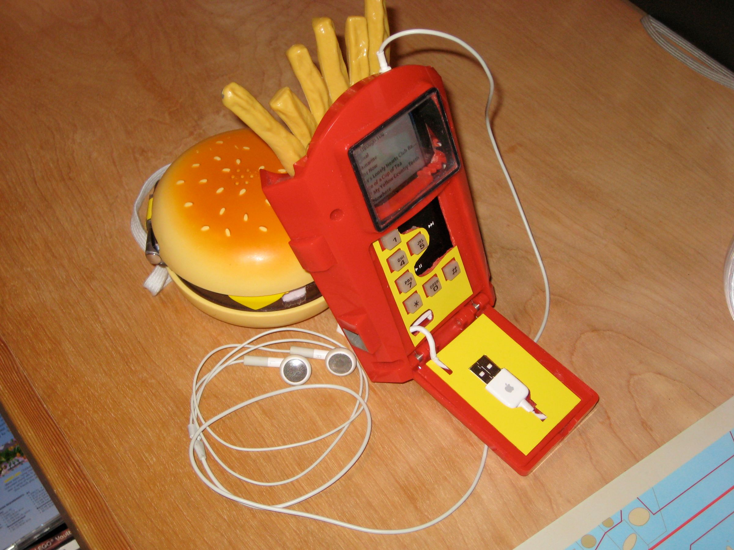 French Fry Phone + Ipod = Fry-pod : 7 Steps (with Pictures) - Instructables