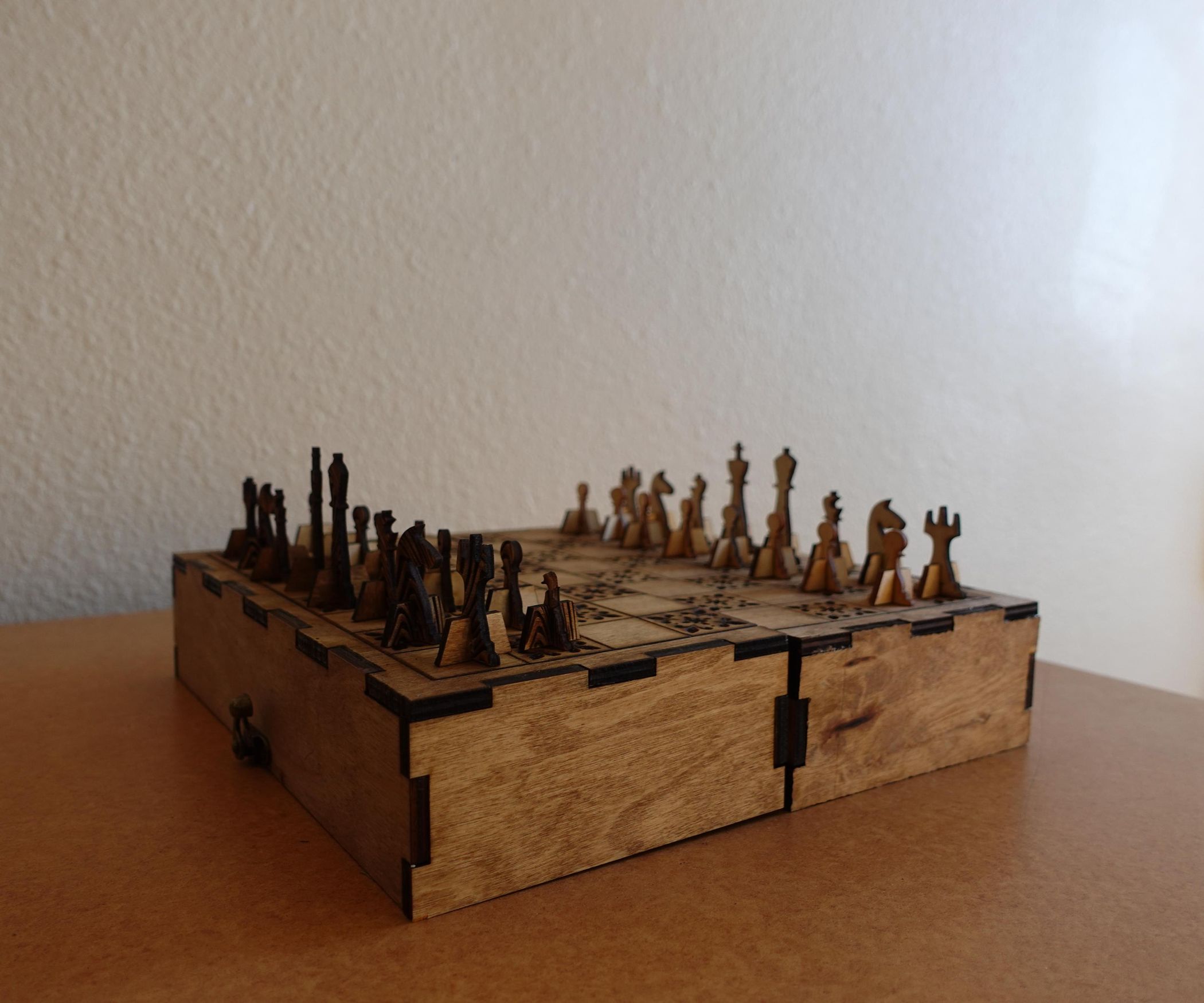 Reinventing a Chess Set: Decorative, Functional, and Portable! : 4 Steps - Instructables
