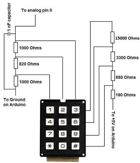 Arduino Keypad Wiring Diagram