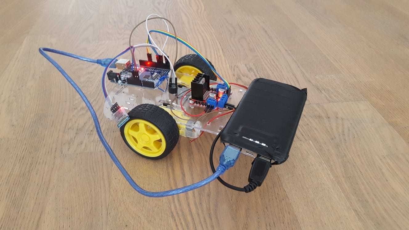 ArduCar - Power Bank Powered 2WD Arduino RC (Bluetooth Controlled) Car ...