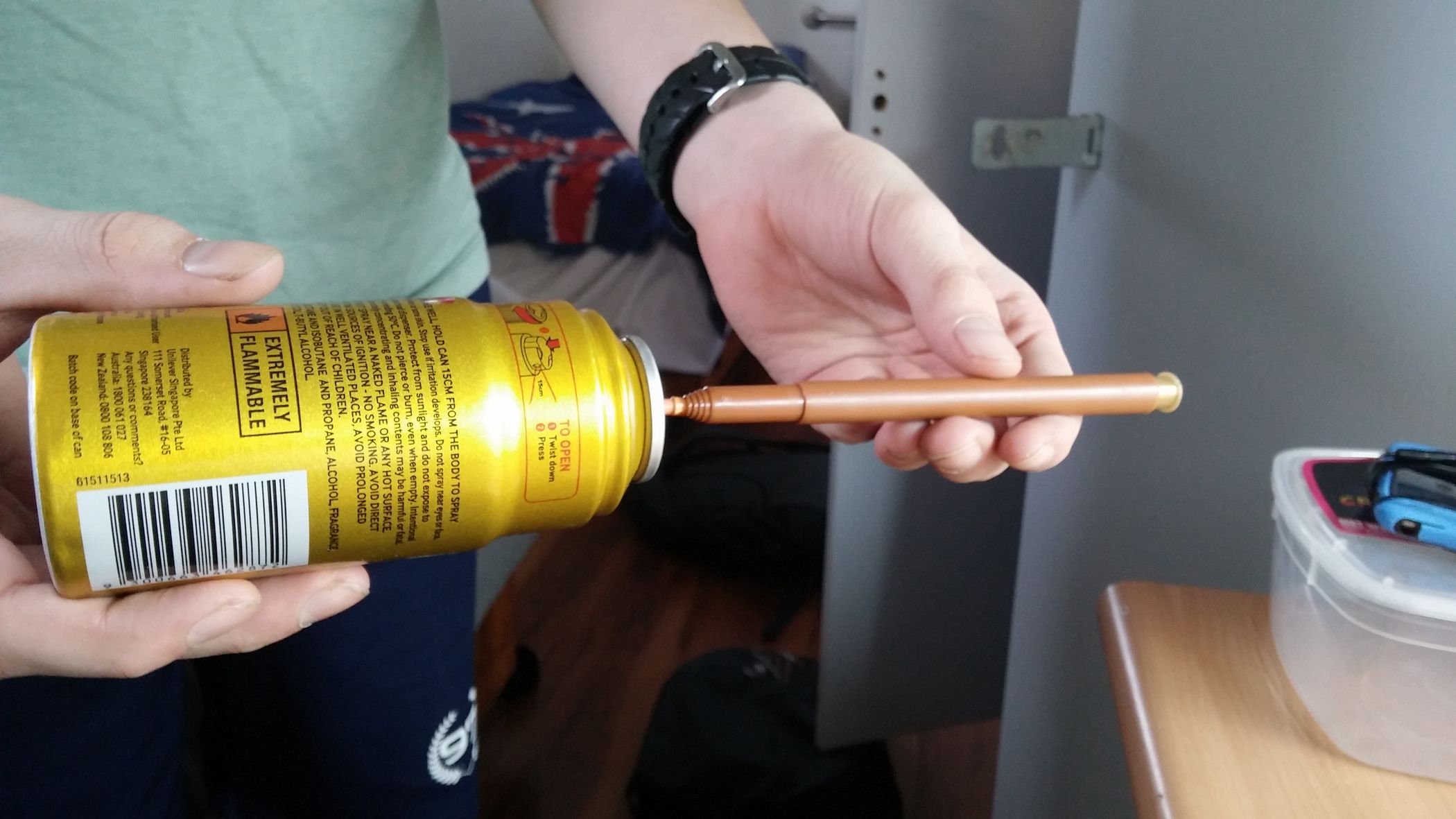 Deodorant Can Gun : 5 Steps - Instructables