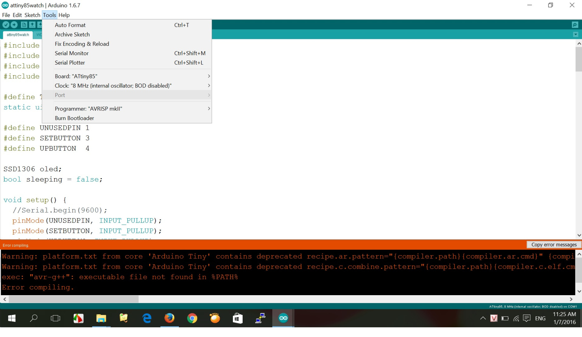 ATtiny Watch Core : 9 Steps (with Pictures) - Instructables
