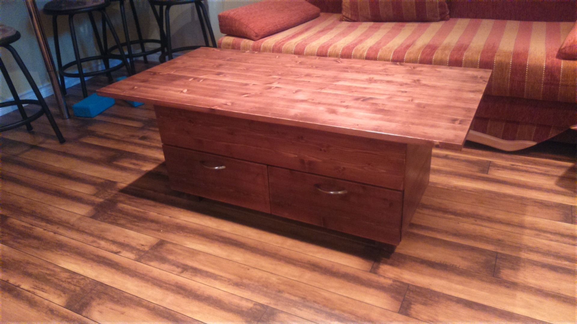 Coffee Table W/ Raising Top/compartment : 8 Steps (with Pictures ...
