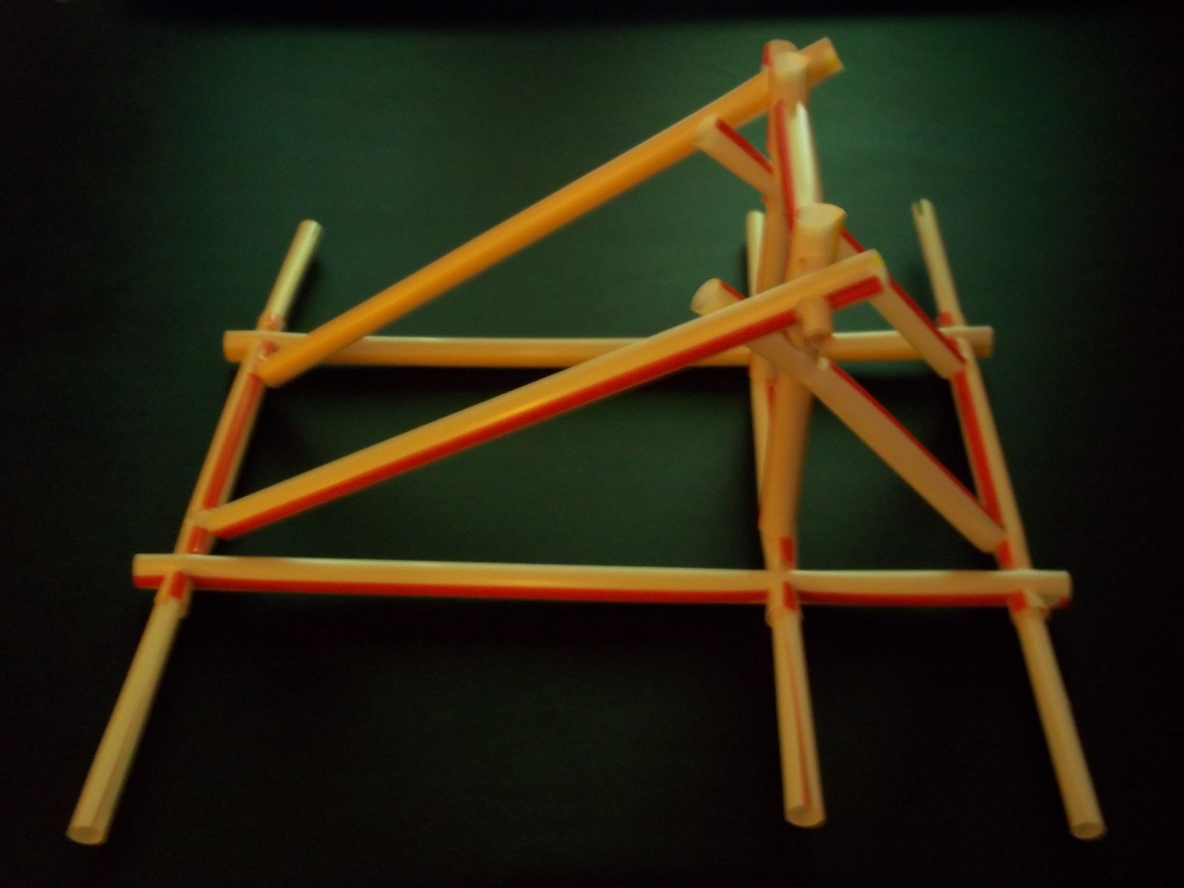 Trebuchet Catapult Using Only Fast Food Straws - Straw Builder Project ...