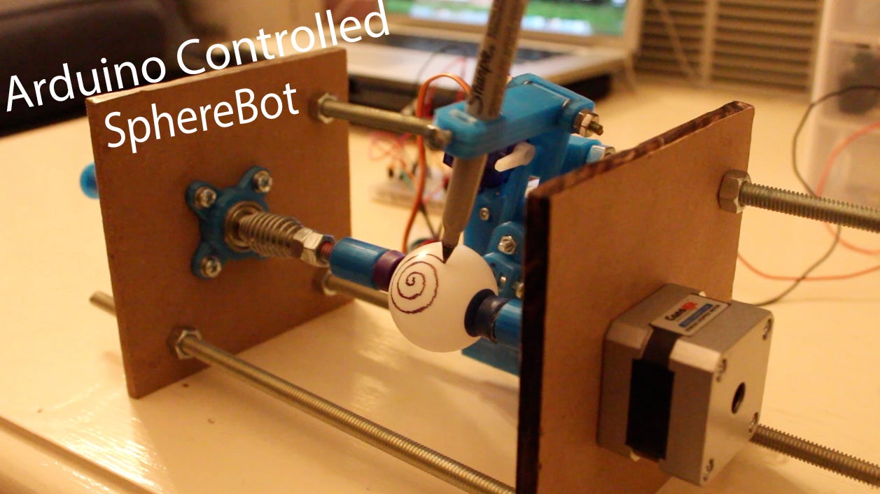 3D Printed Arduino Controlled Eggbot/Spherepot : 6 Steps (with Pictures ...