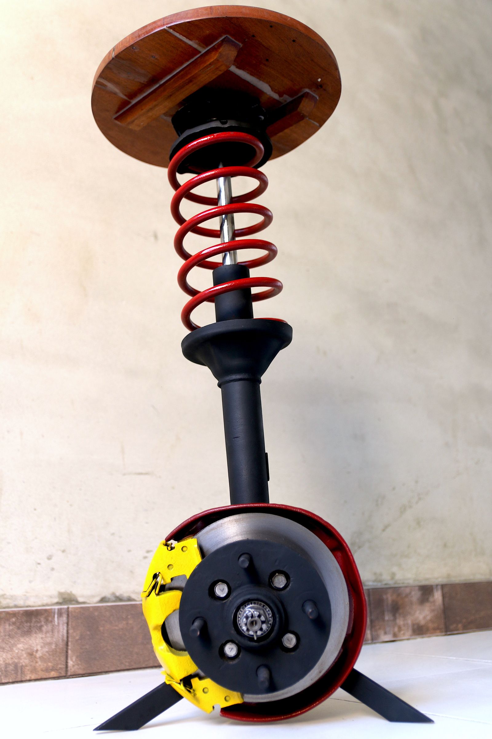 DIY Shock Absorber Stool : 9 Steps (with Pictures) - Instructables
