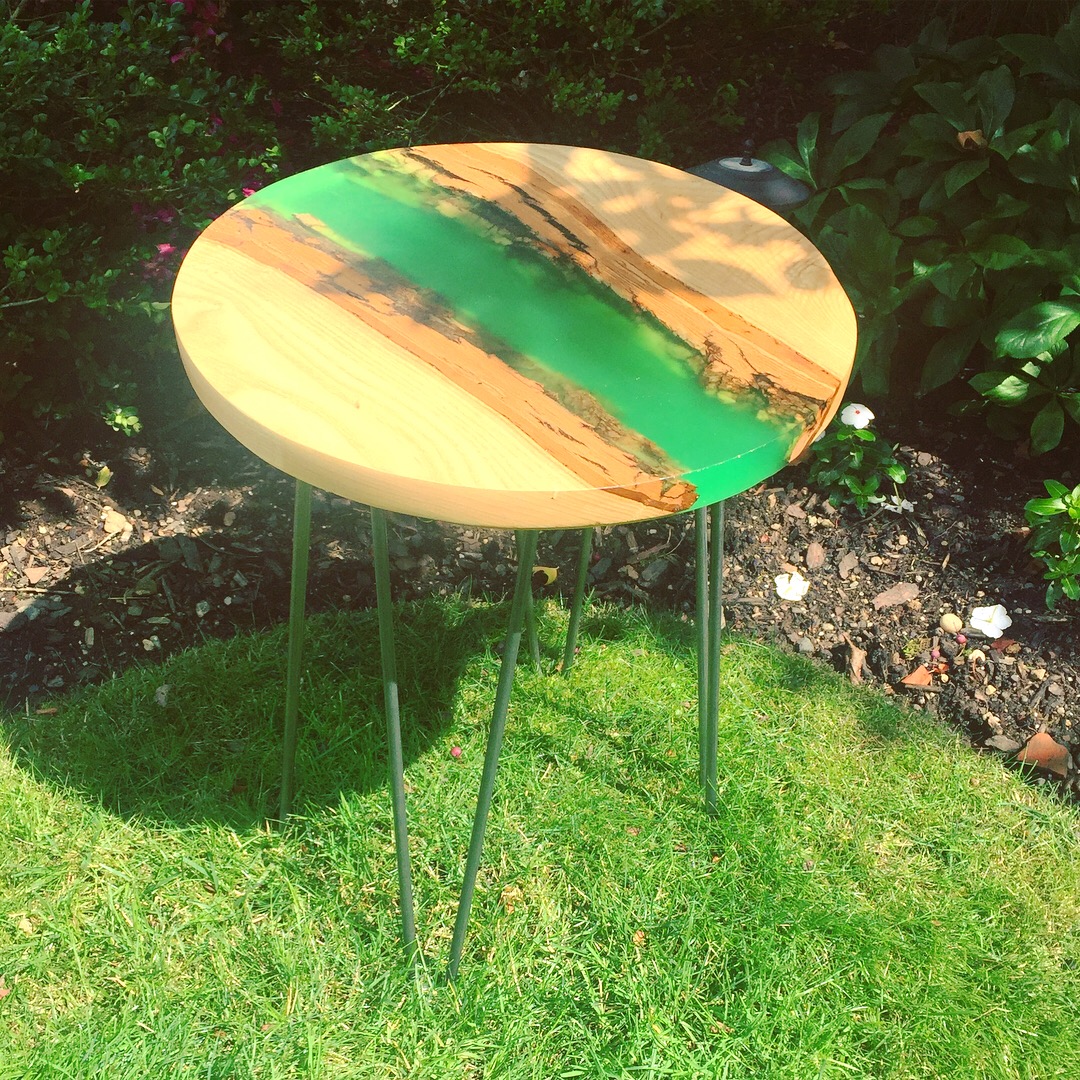 Circular Wood Resin End Table : 7 Steps (with Pictures) - Instructables