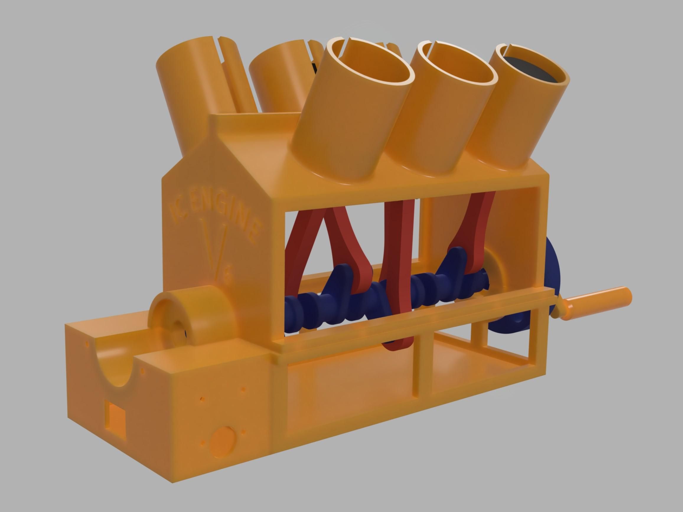 3D Printed - V6 Internal Combustion Engine : 12 Steps (with Pictures ...