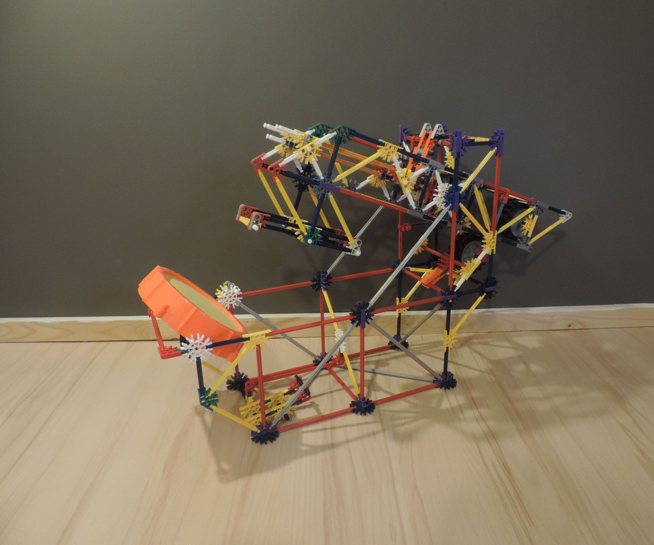 Knex Ball Machine Element: Trampoline Arm : 9 Steps - Instructables