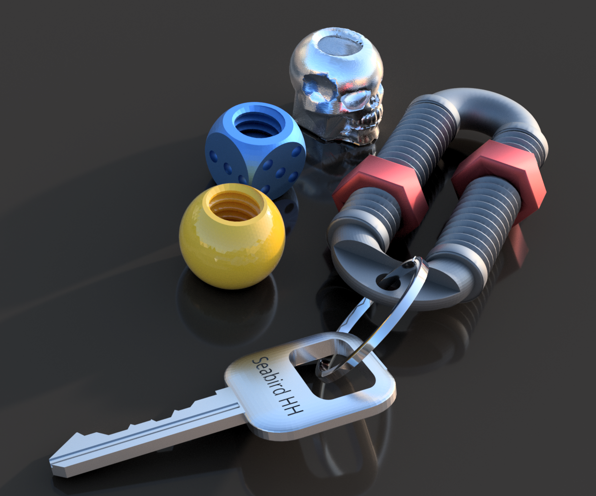 Key Chain - Modifiable - 3D Printed : 4 Steps - Instructables