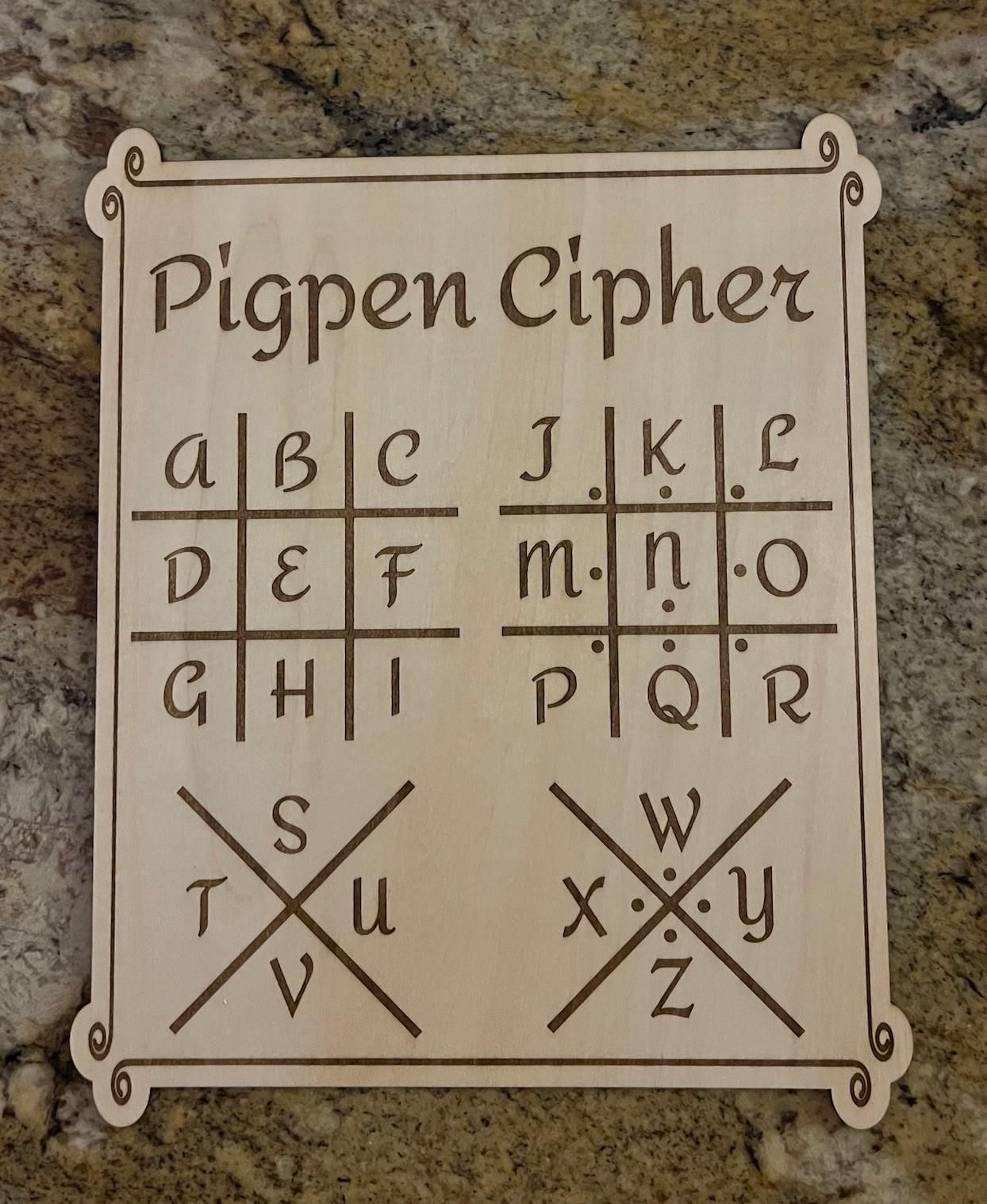 Pigpen Cipher Decoder Tablet for Escape Rooms : 8 Steps - Instructables