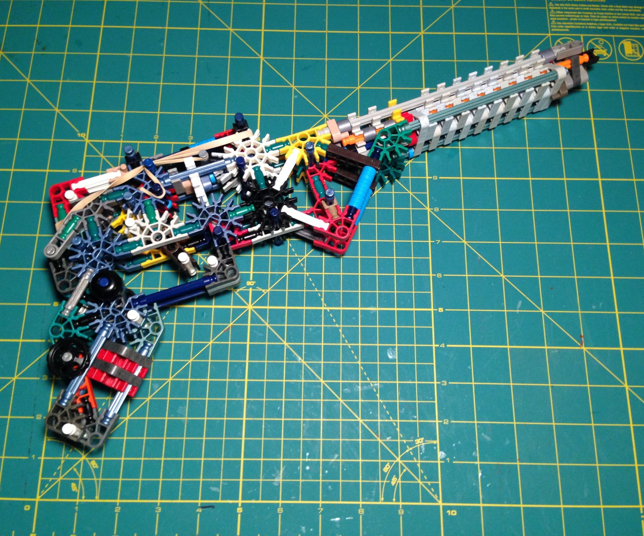 K'nex Whisper Pistol [Semi-auto, Unique Mech, 6 Shots] : 6 Steps ...