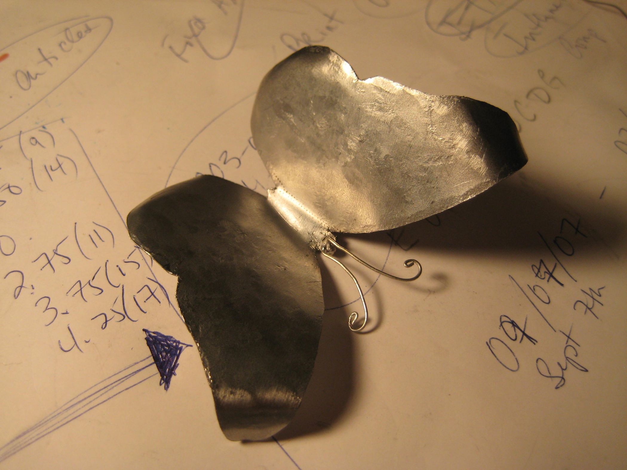 Simple Metalworking Techniques and Making a Steel Butterfly : 6 Steps ...