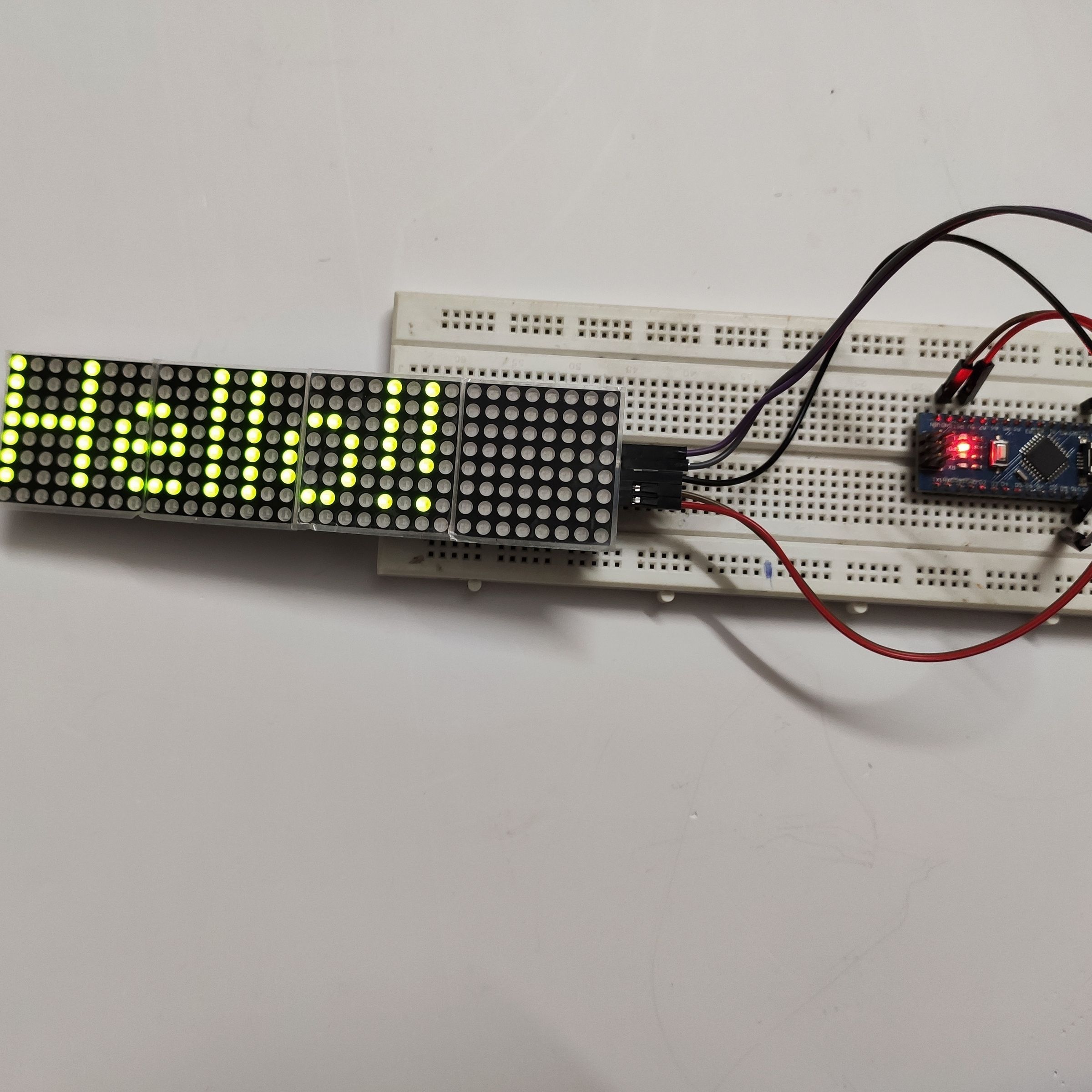 Dot Matrix 32x8 Max7219 Interfacing With Ardiuno : 5 Steps (with ...