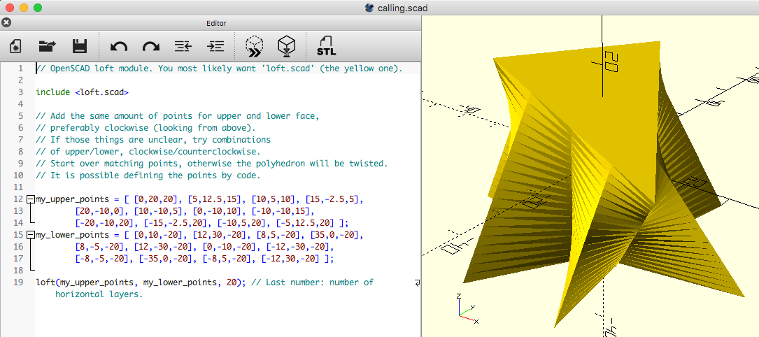 Loft in OpenSCAD : 4 Steps - Instructables