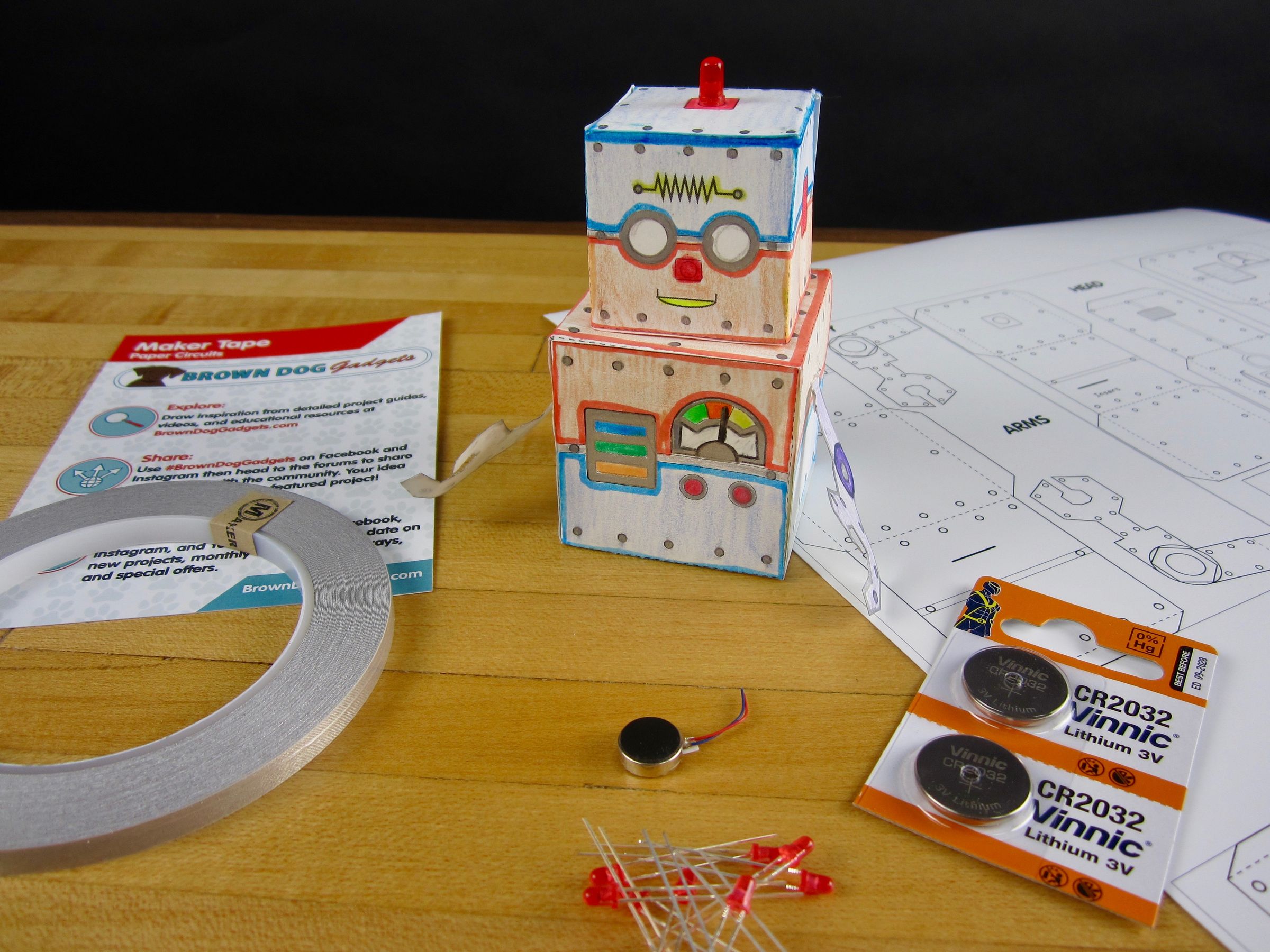 Move and Blink Paper Robot : 10 Steps (with Pictures) - Instructables