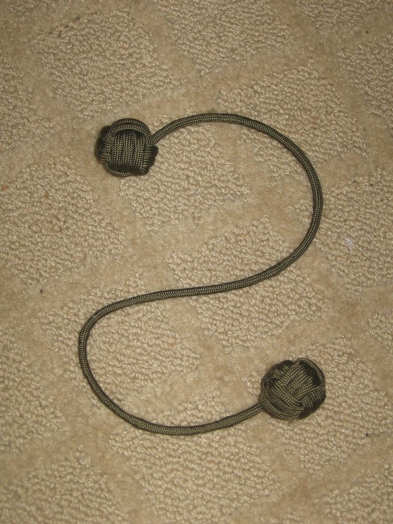 Paracord Double Monkey Fist Bookmark : 3 Steps (with Pictures ...