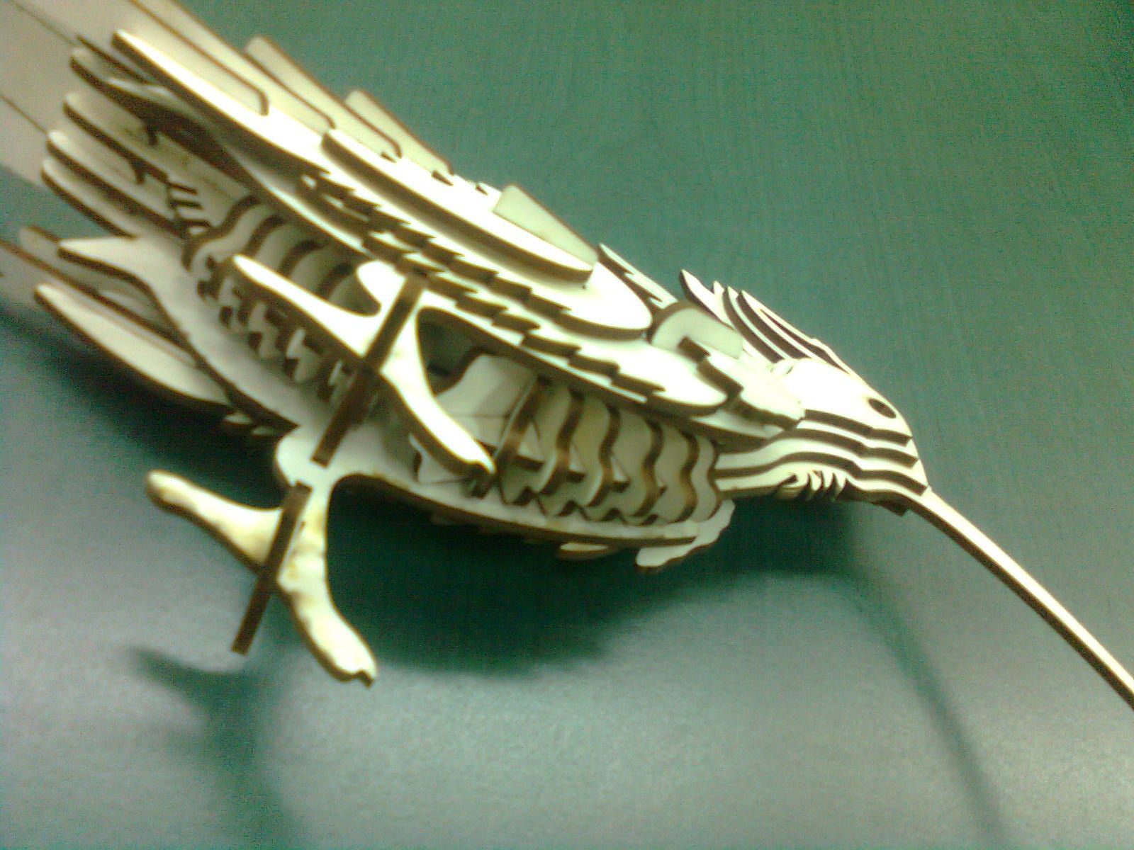 Cut a 3D Bird With Laser Cutter : 6 Steps - Instructables