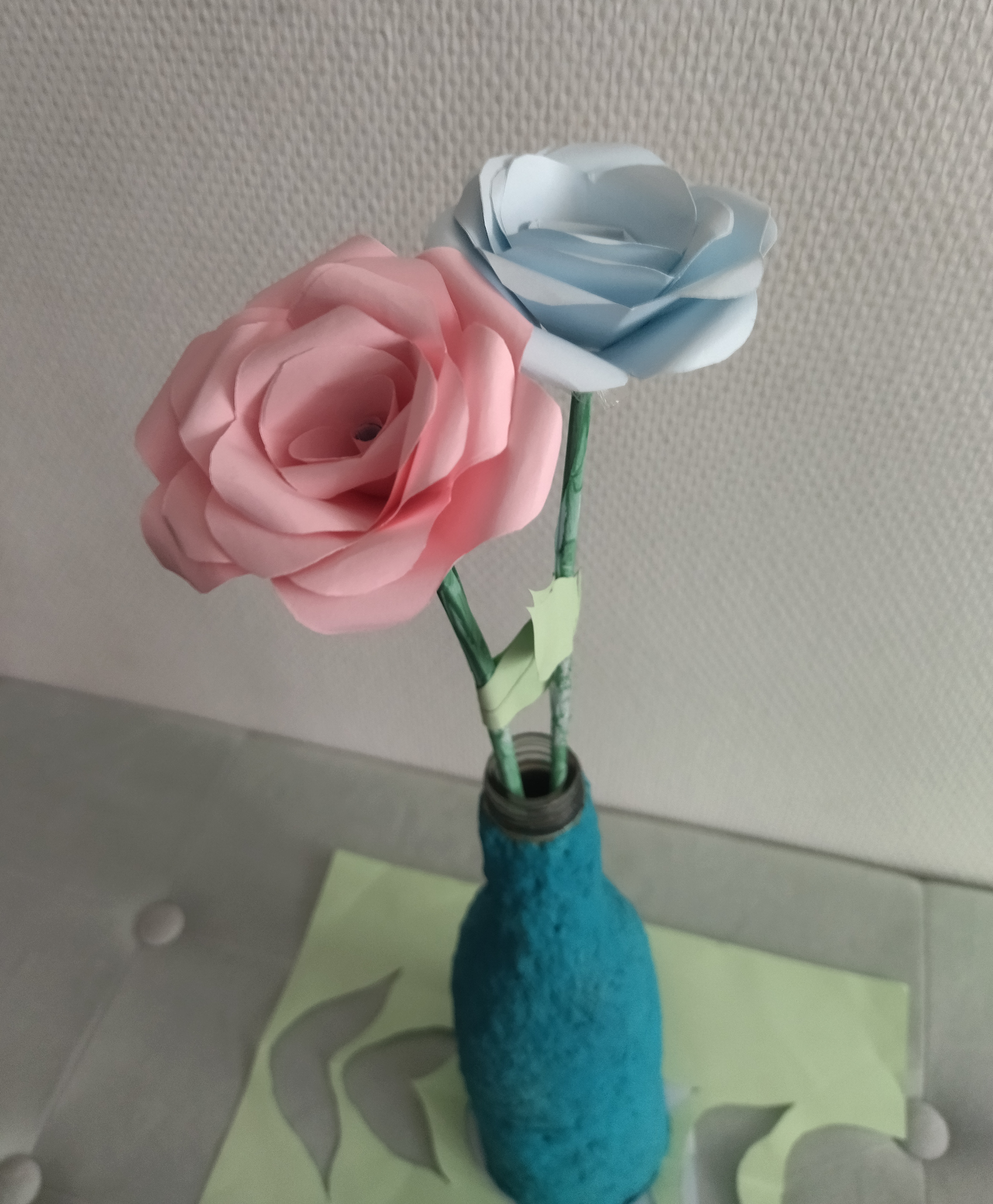 Paper Mache Vase With Paper Flowers : 10 Steps (with Pictures ...