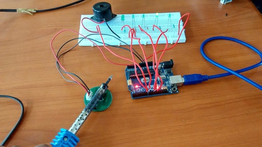 Temperature Level Bar Graph Using Lm35 With Arduino 6 Steps With 6210