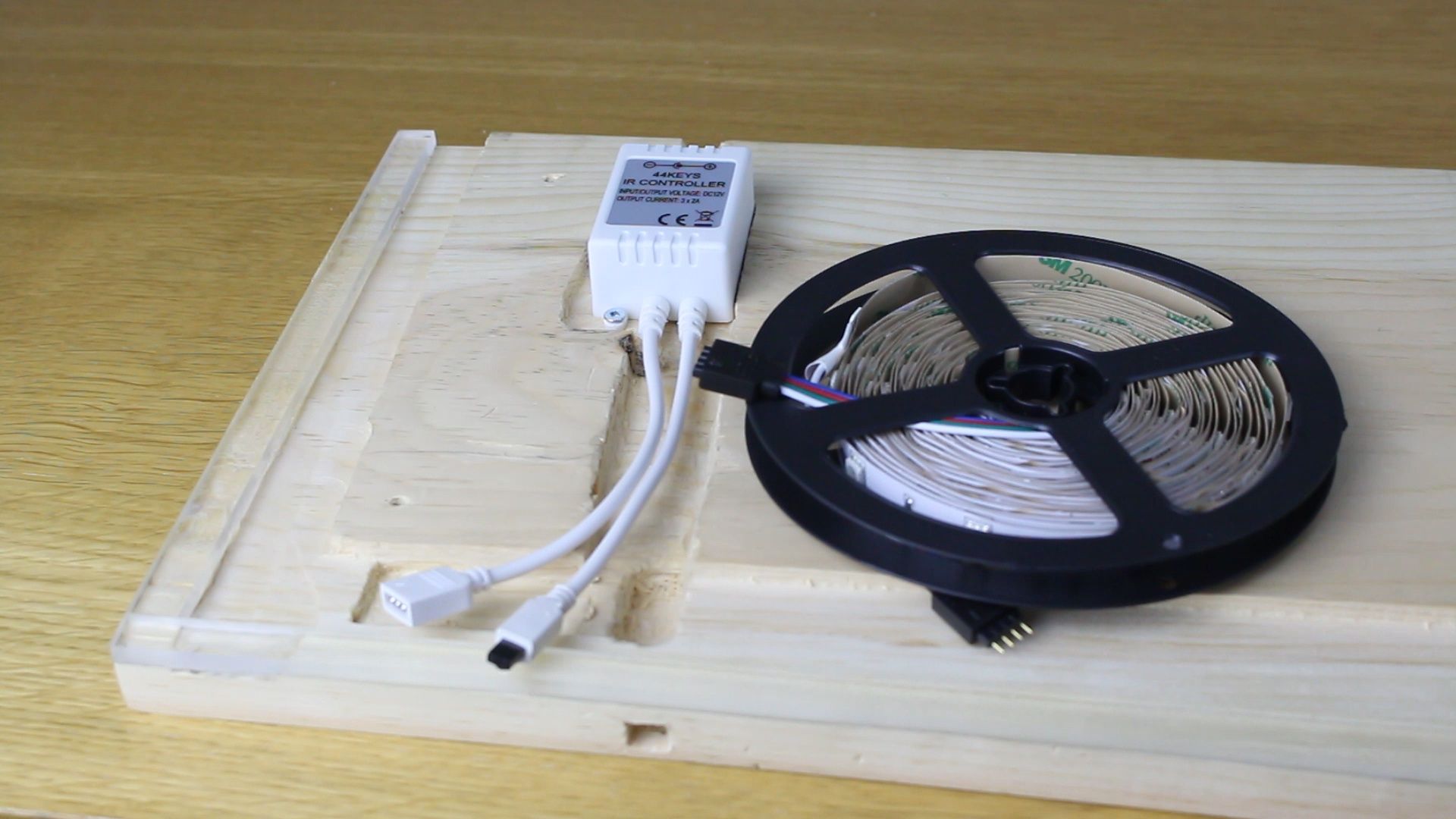 DIY Color Changing Raw Wood LED Shelf : 10 Steps (with Pictures ...