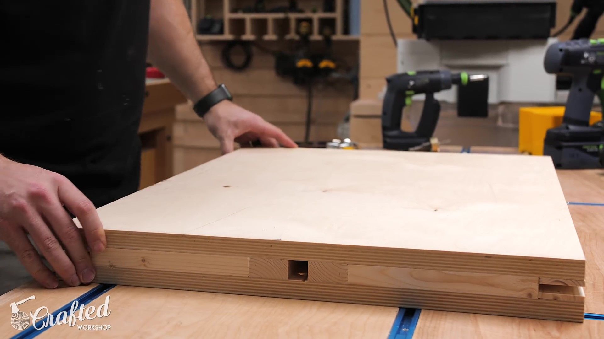 How to Build a DIY Flip Top Tool Stand Workstation // Woodworking Shop ...