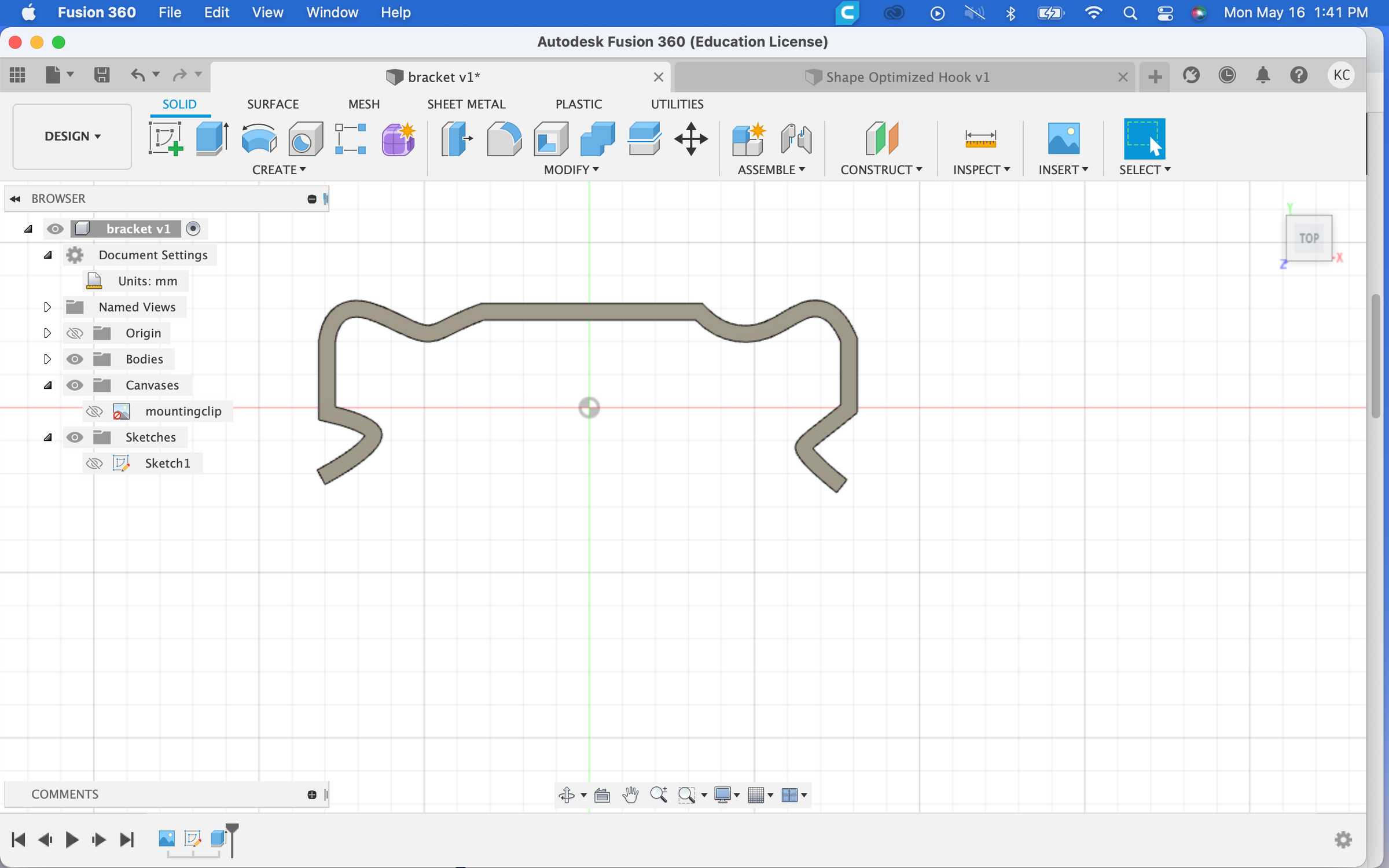 Week 7: Fusion 360 Shape Optimization + Generative Design : 3 Steps ...