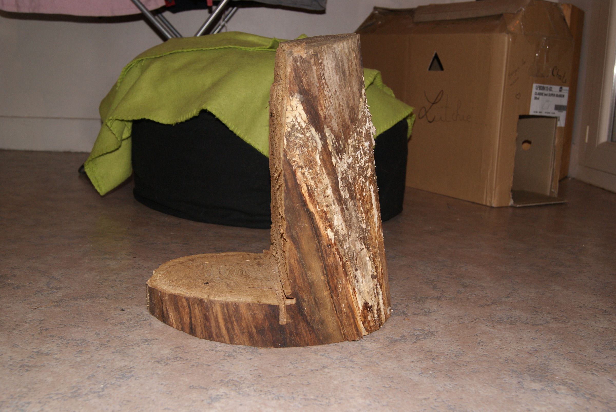 2 Natural Cat Scratcher From Log - Instructables