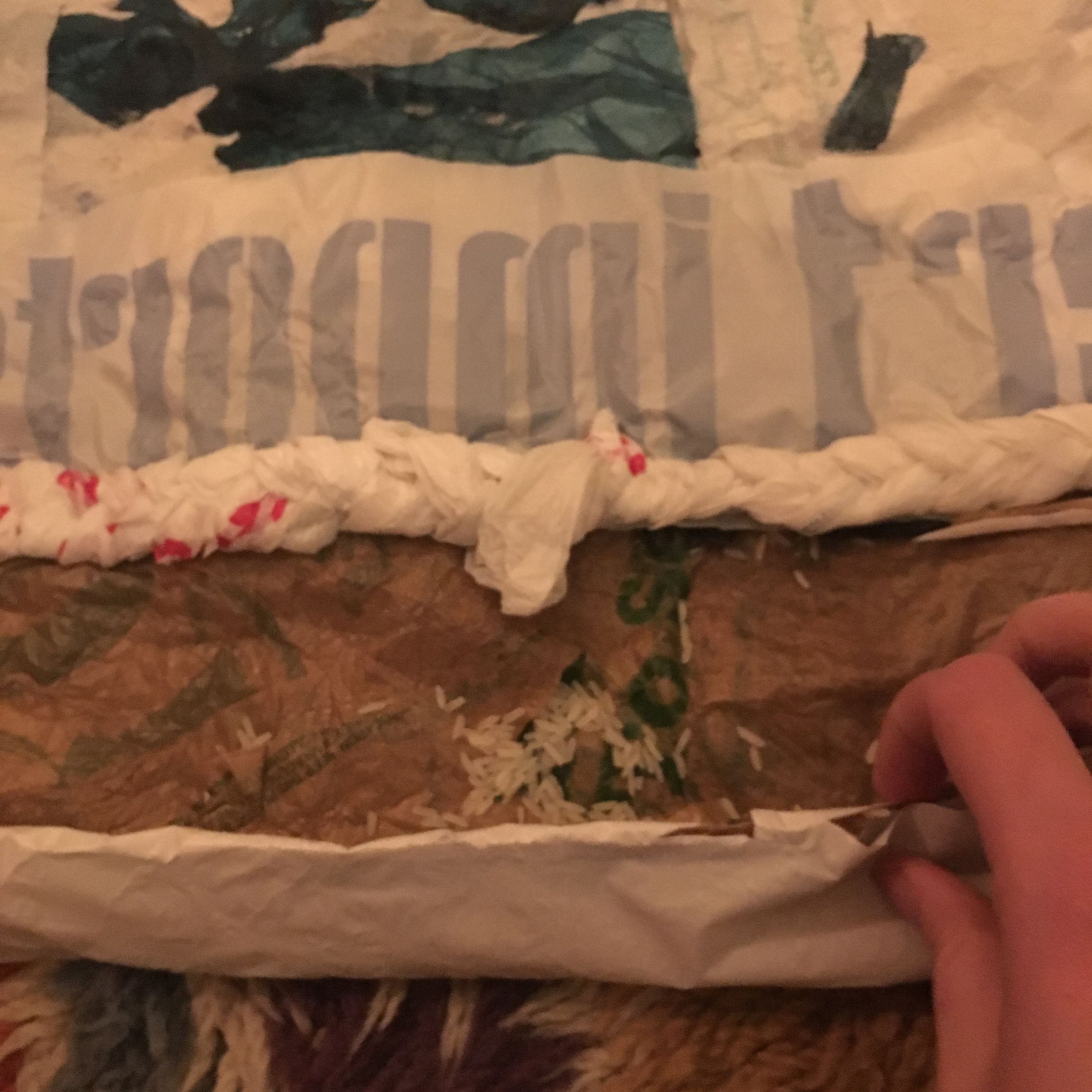 Decorative Window Draft Reducer From Recycled Plastic Bags : 15 Steps ...