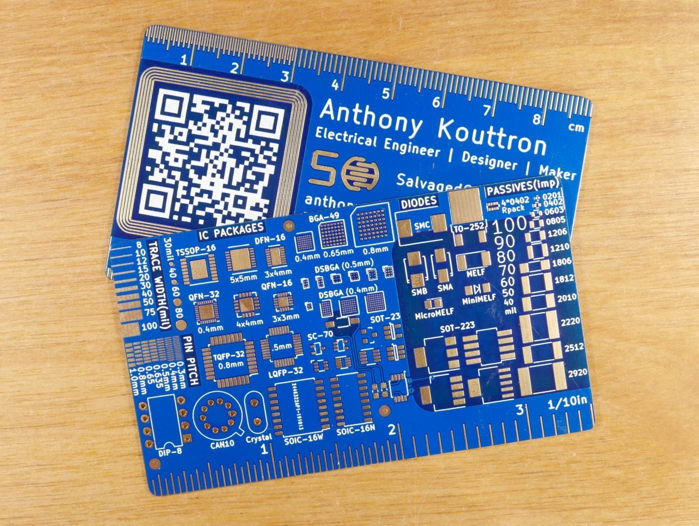 PCB Business Card Ruler With QR and NFC : 16 Steps (with Pictures ...