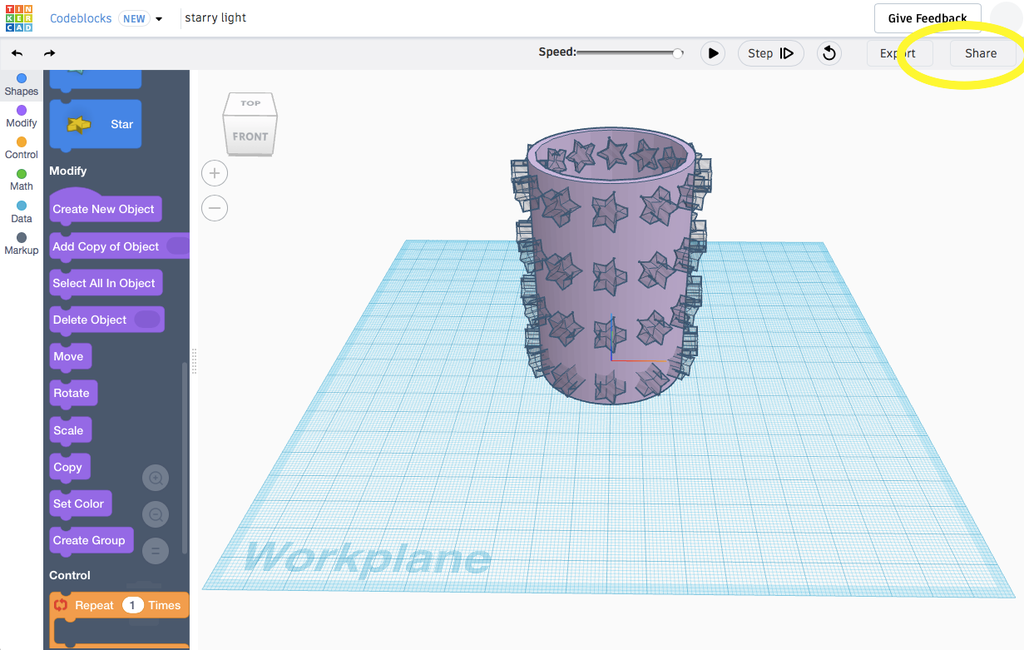 Code Generated Patterns In Tinkercad Images