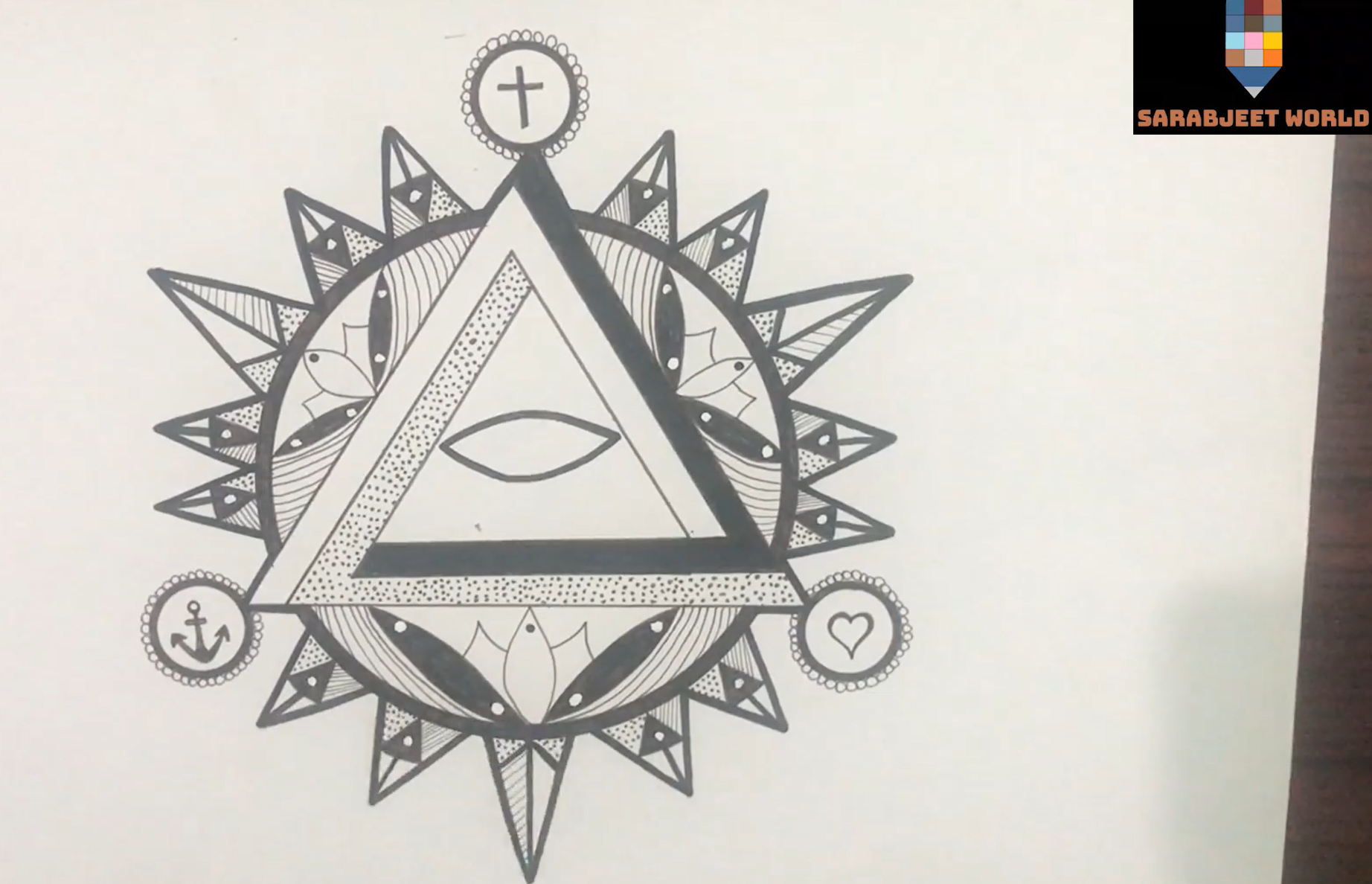 How to Draw Best Zentangle Illuminati for Beginners : 8 Steps ...