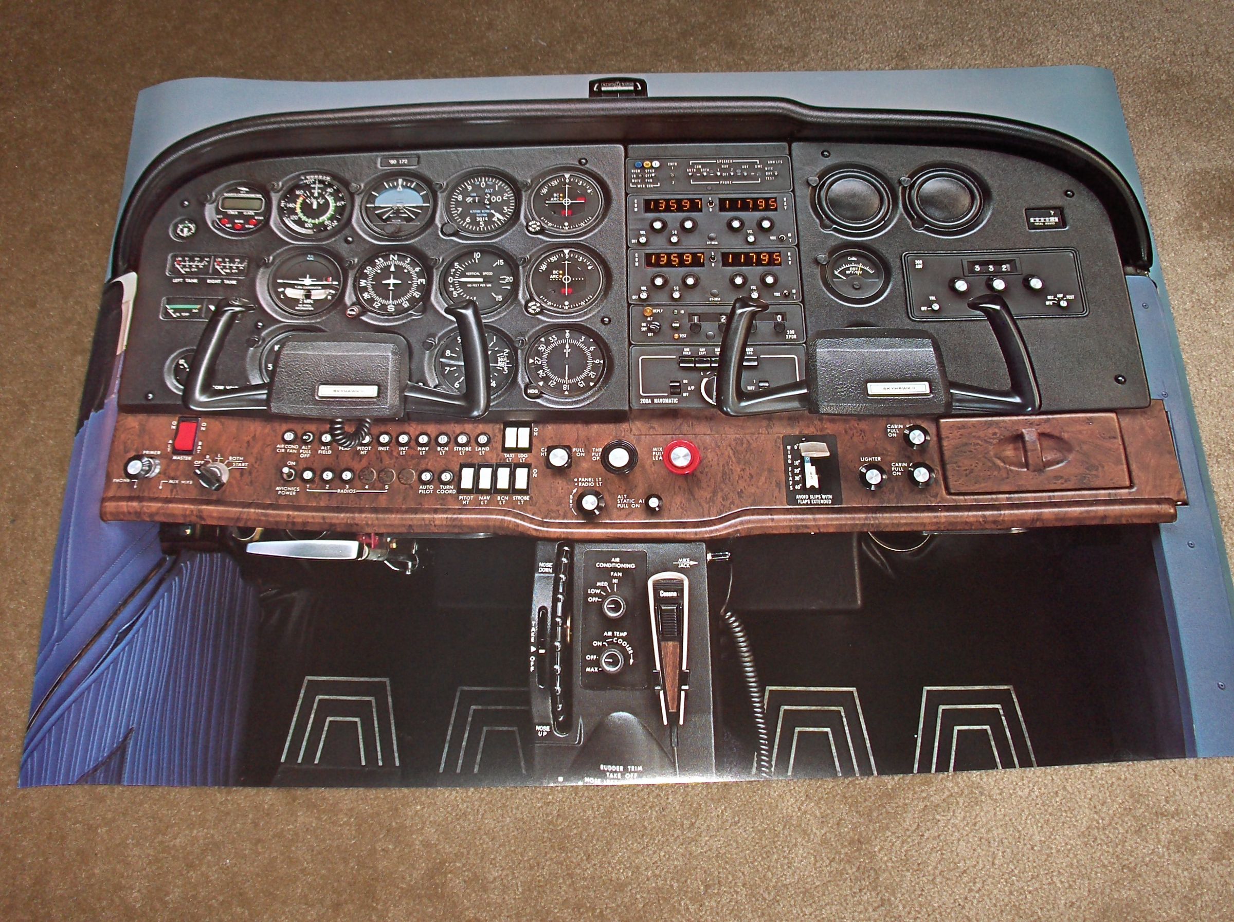 Make a Desktop Cessna 172 Practice Dashboard (visual Only) : 3 Steps ...
