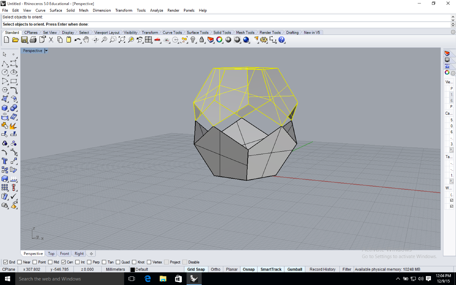 Construct a Dodecahedron in Rhino 3D : 8 Steps - Instructables