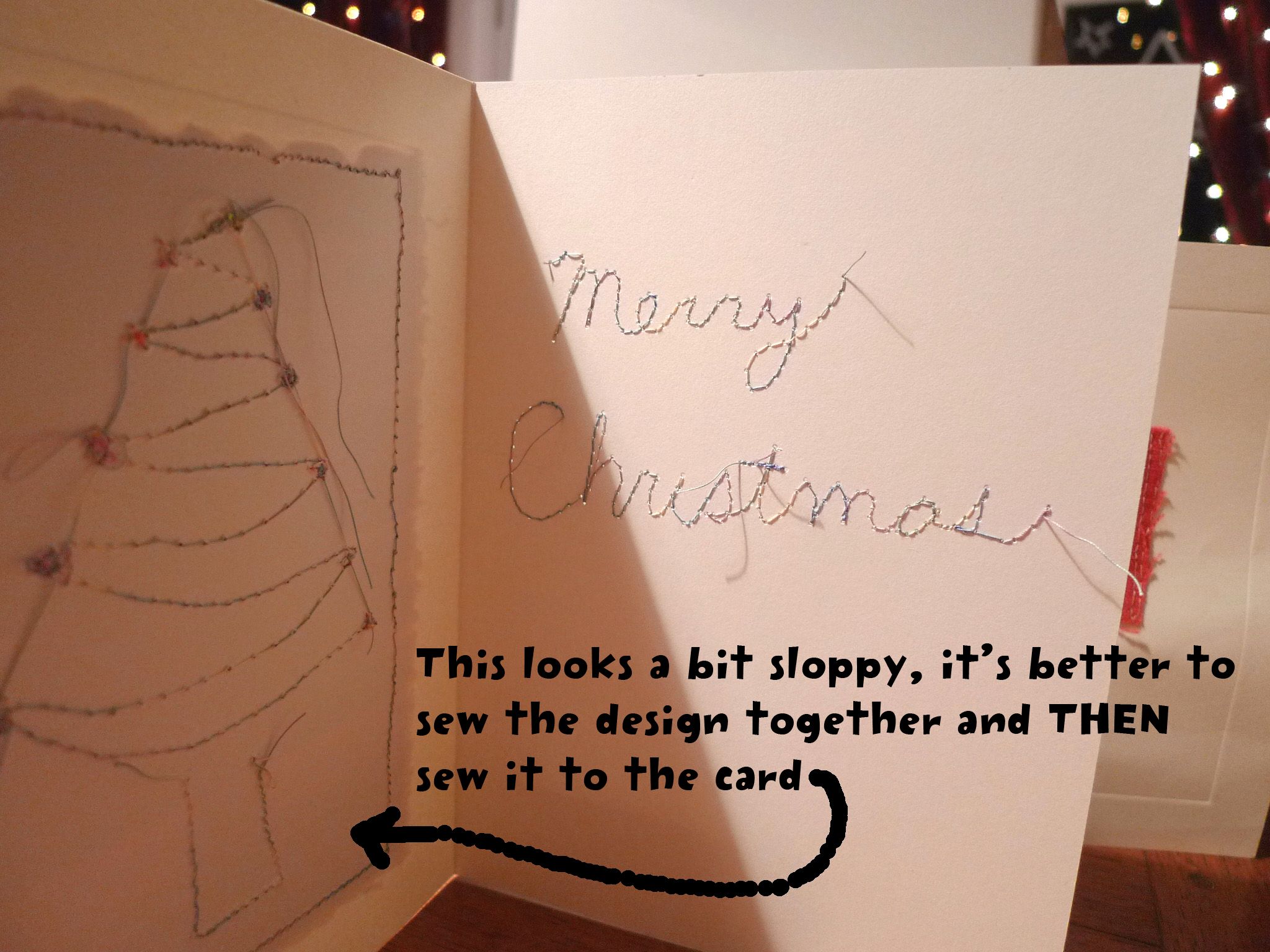 Christmas Card Sewing : 7 Steps (with Pictures) - Instructables