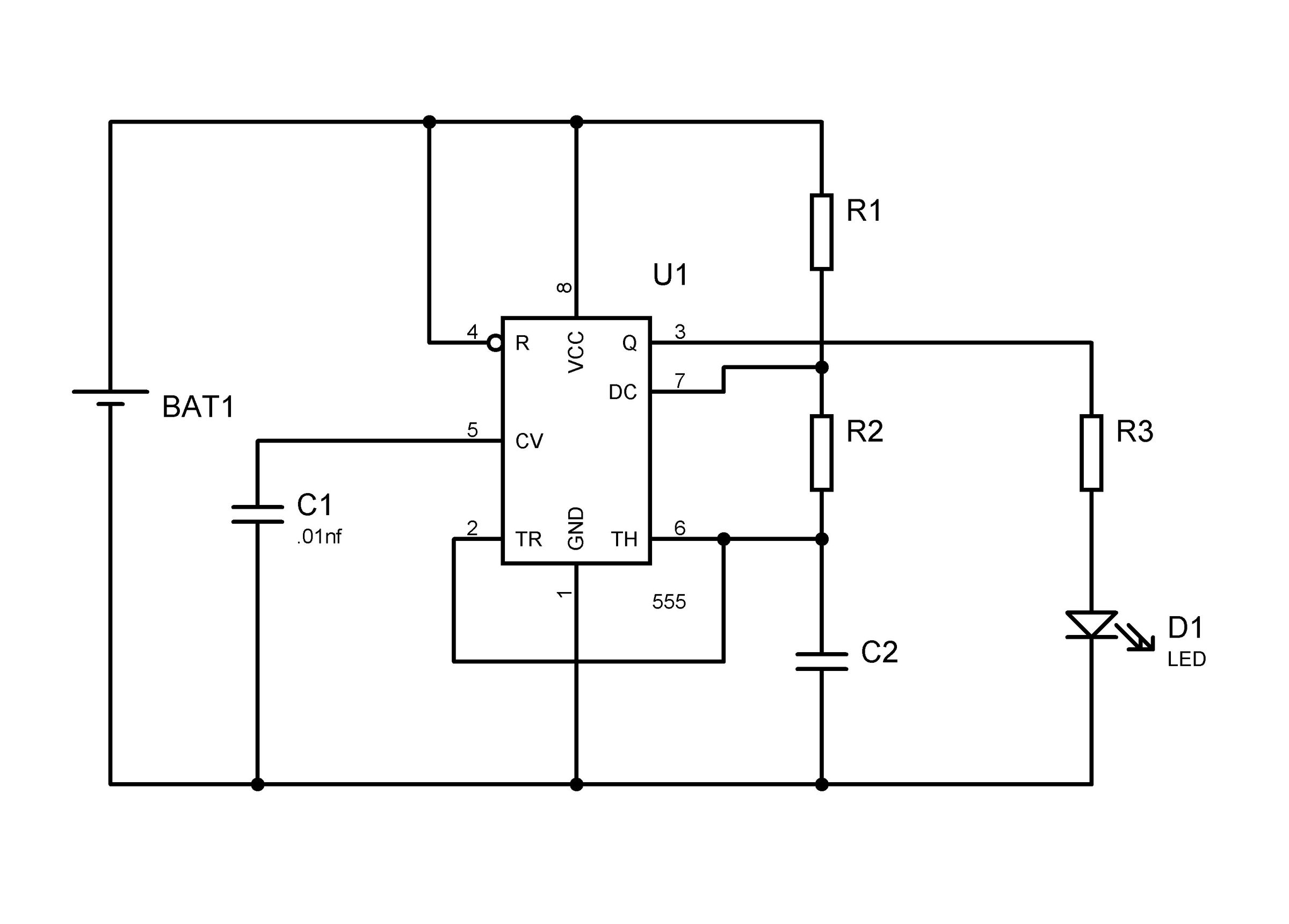 IC555 ASTABLE MULTIVIBRATOR WITH WORKING EXPLANATION OF EACH COMPONENT ...