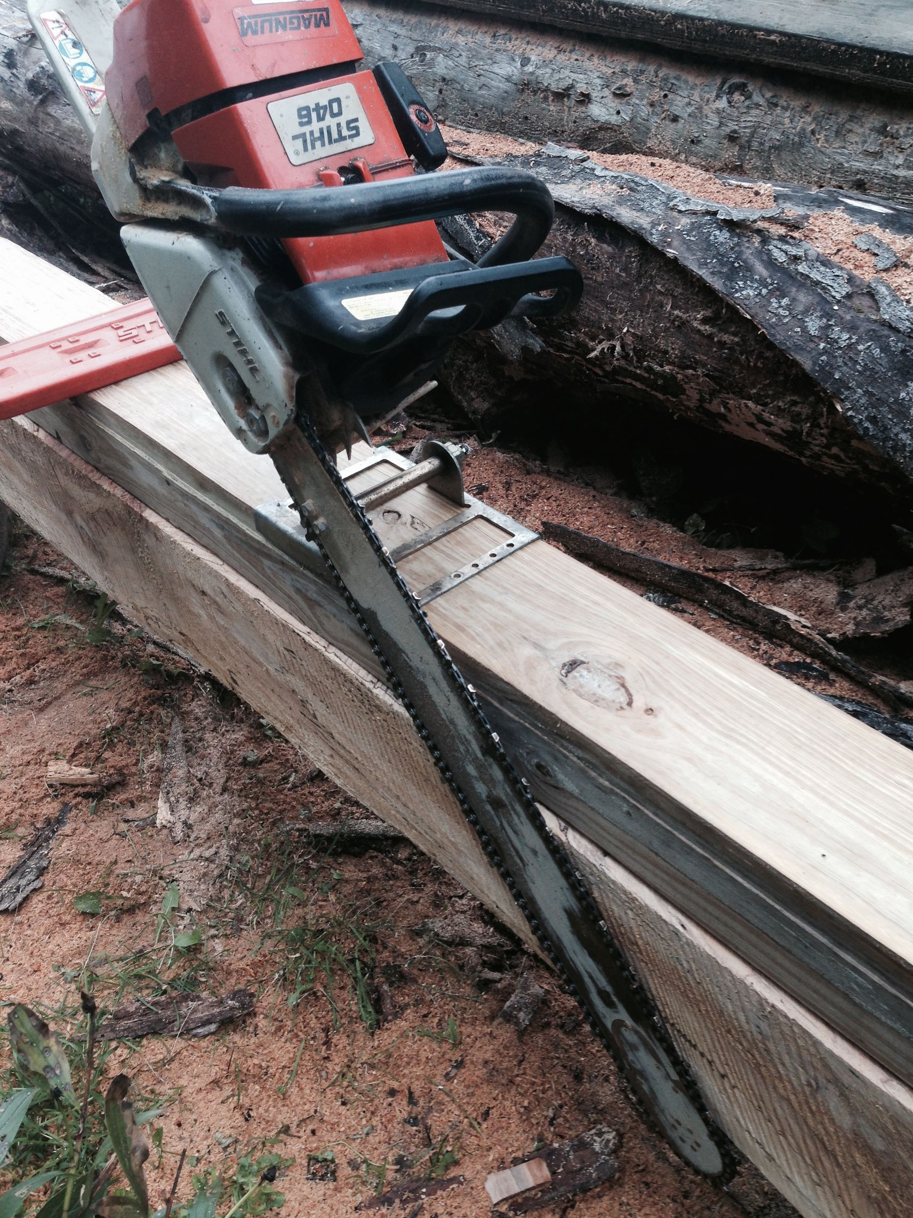 Rustic Decking and Table Top From Tree Trunks : 7 Steps (with Pictures ...
