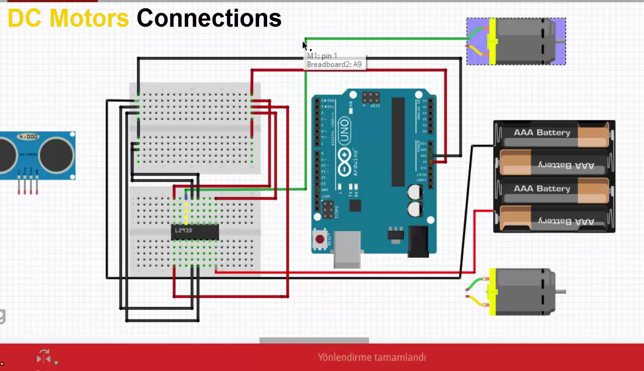 Arduino - Obstacle Avoiding Robot (with L293D) : 11 Steps (with ...