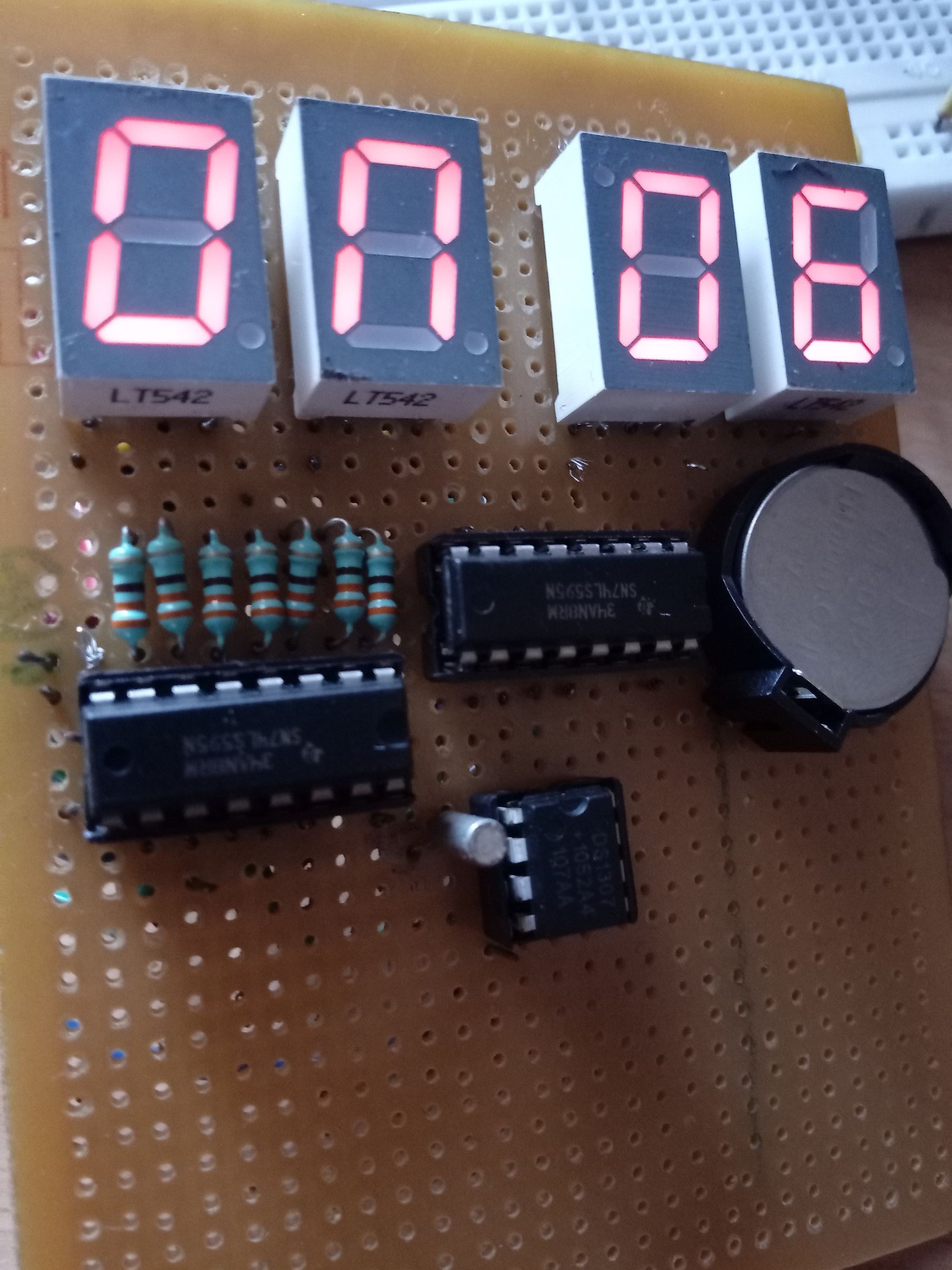Digital Clock With Arduino, RTC and Shift Register 74HC595 : 3 Steps ...