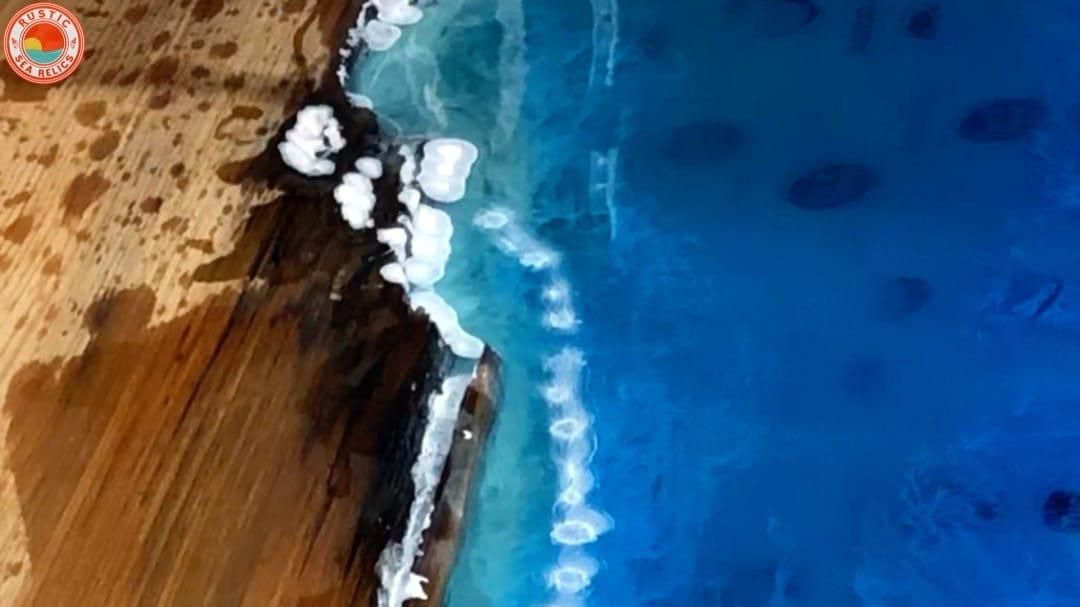 How to Make Epoxy Resin Ocean Art With Waves : 14 Steps (with Pictures ...