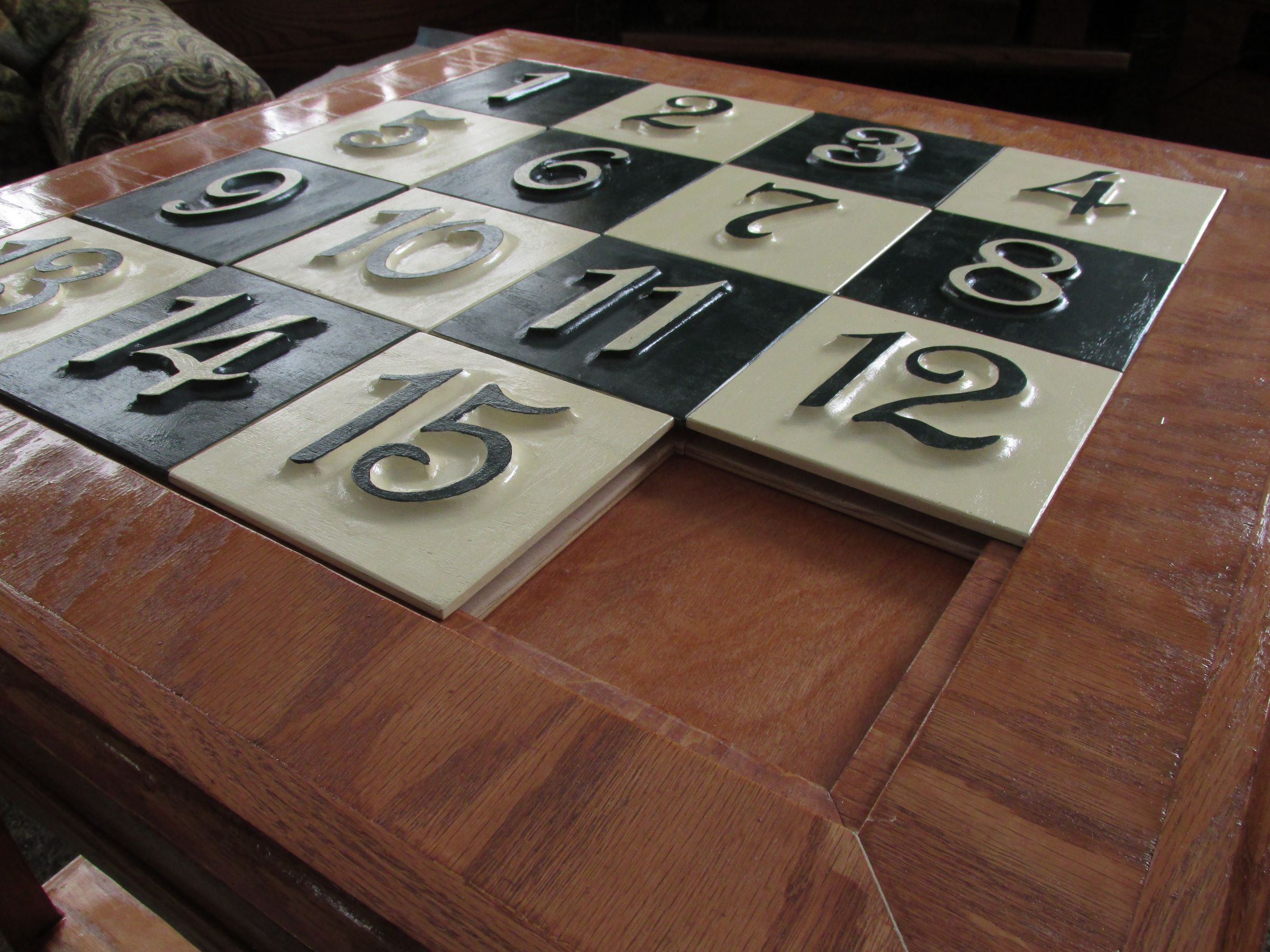 Sliding Puzzle Secret Compartment Table : 23 Steps (with Pictures ...