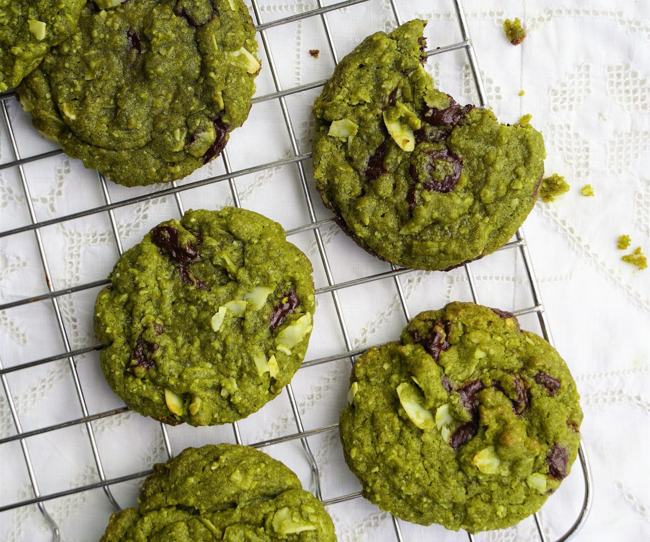 Matcha Almond Chocolate Chip Cookies : 5 Steps (with Pictures ...