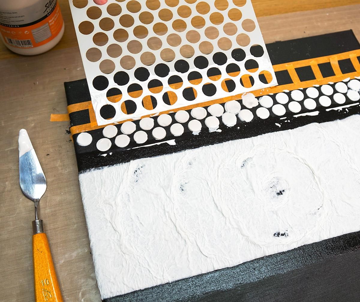 5 WAYS to Make TEXTURES on Your Art Canvas | Painted Wall Art DIY : 9 ...